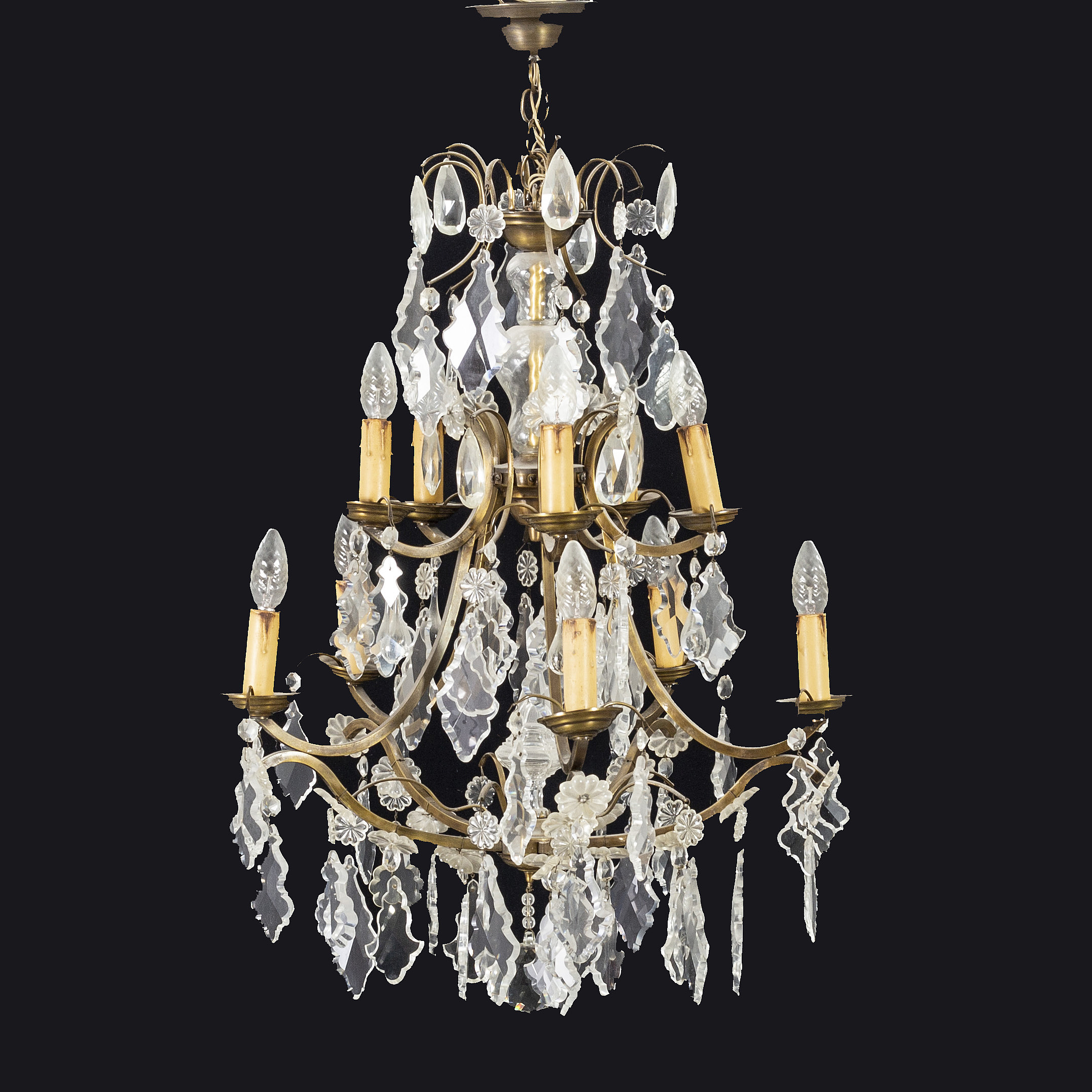 A Baroque style chandelier, first half of the 20th century/middle ...