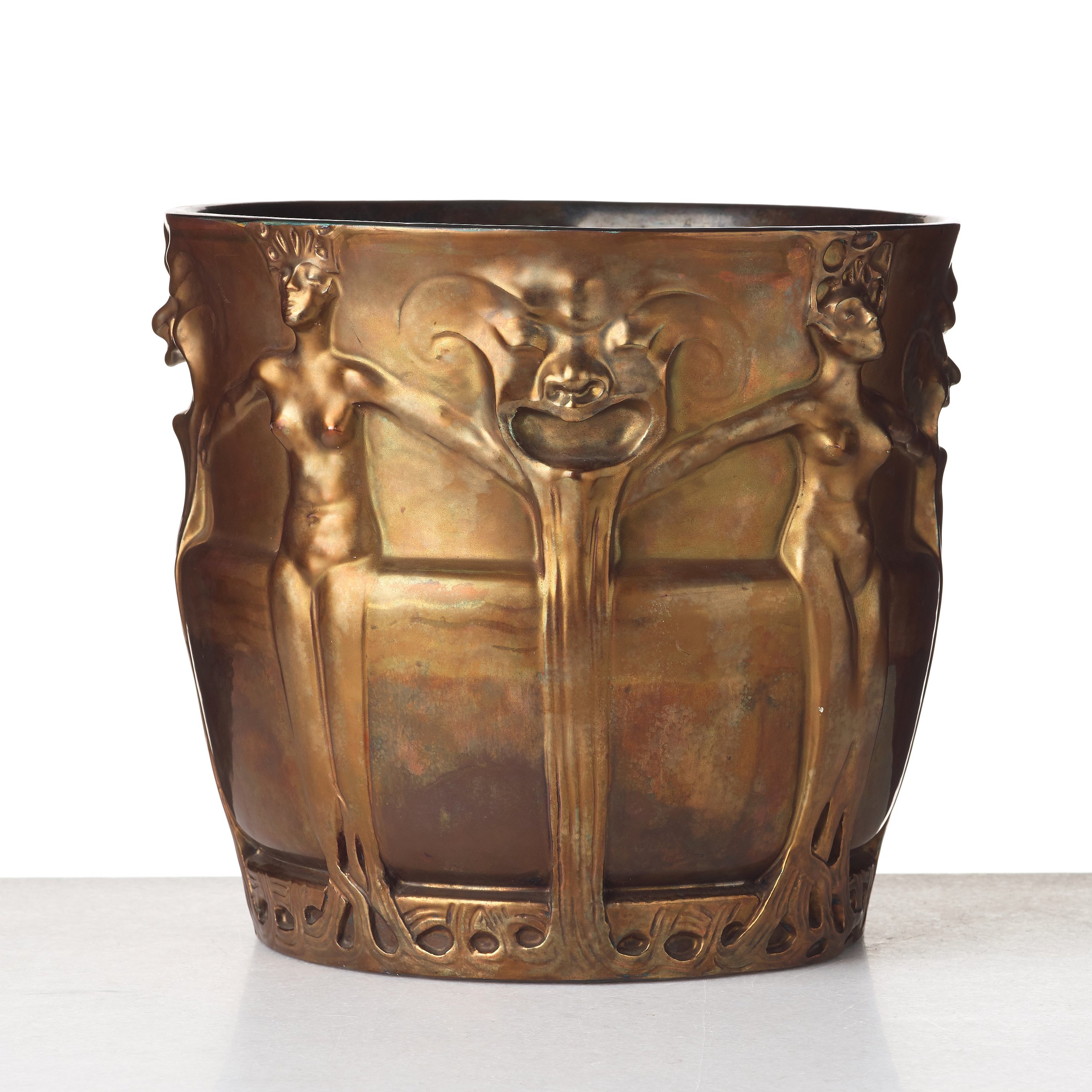 Alf Wallander, an Art Nouveau creamware urn, Röstrand, Sweden circa ...