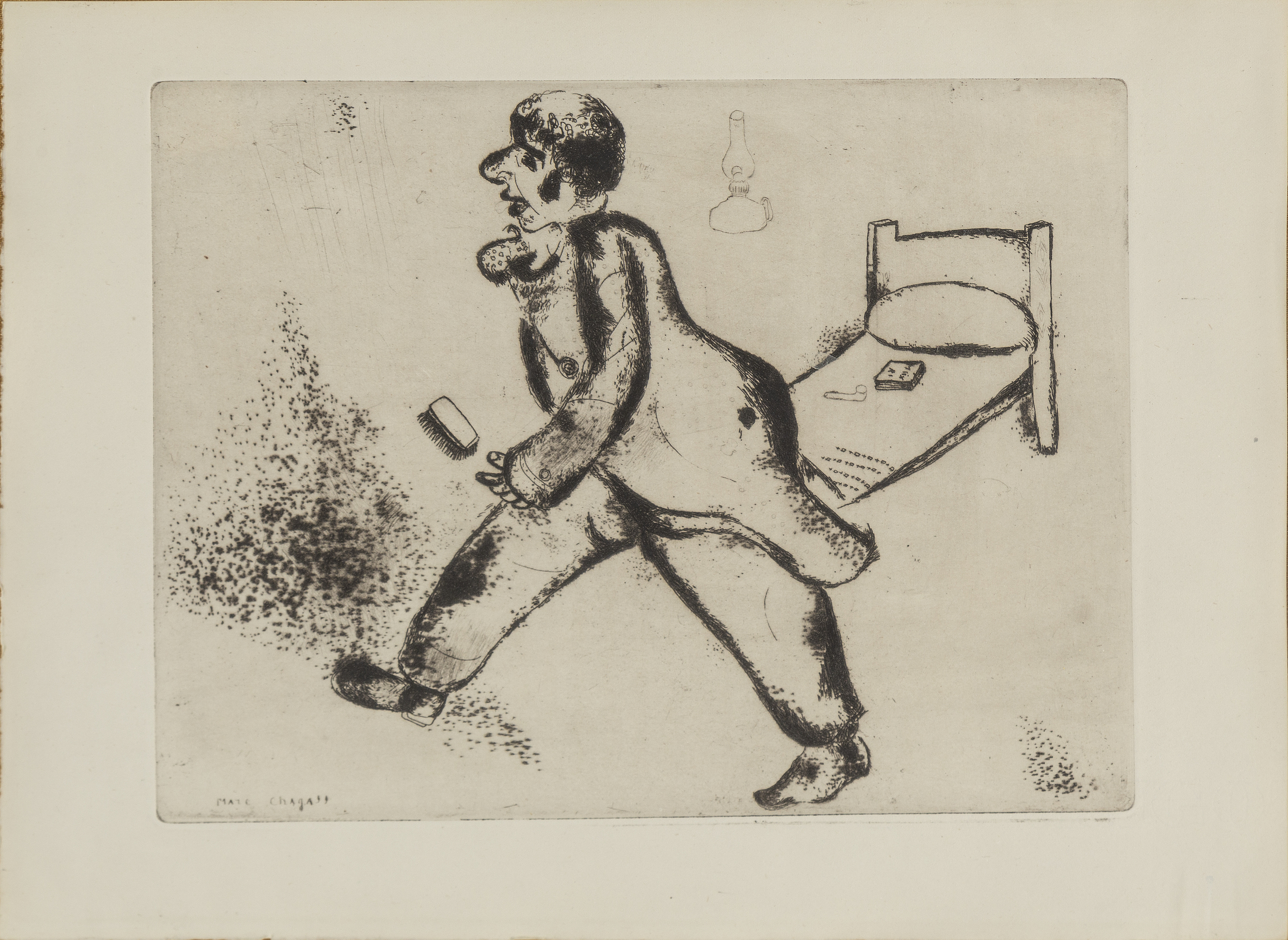 TWO MARC CHAGALL ETCHINGS FROM Les Âmes Mortes" de Nicolas Gogol, 1923 ...
