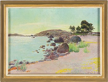 ARTHUR BIANCHINI, oil on panel, signed. - Bukowskis