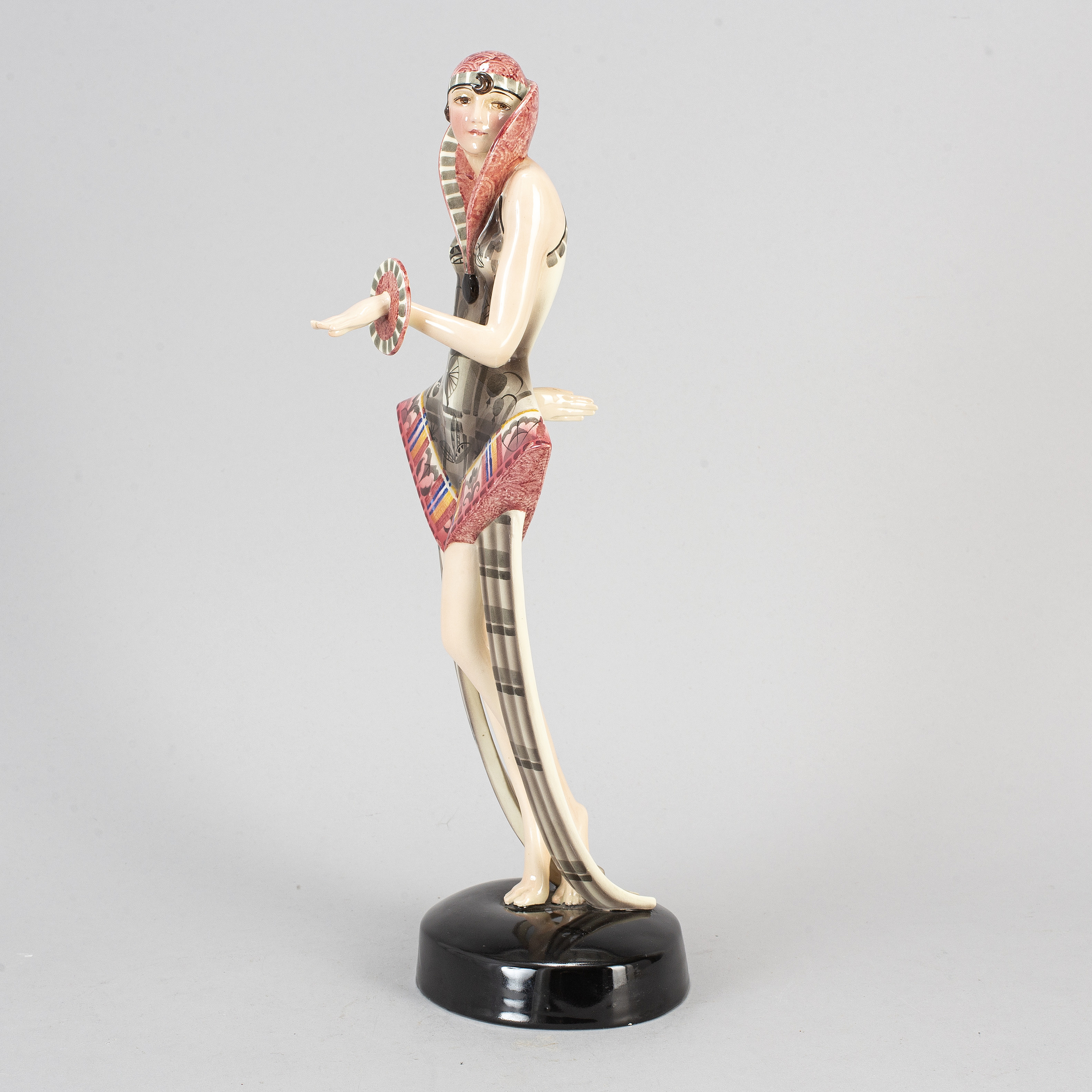 STEFAN DAKON, a "Modern" ceramic figurine, Goldscheider, Vienna ...