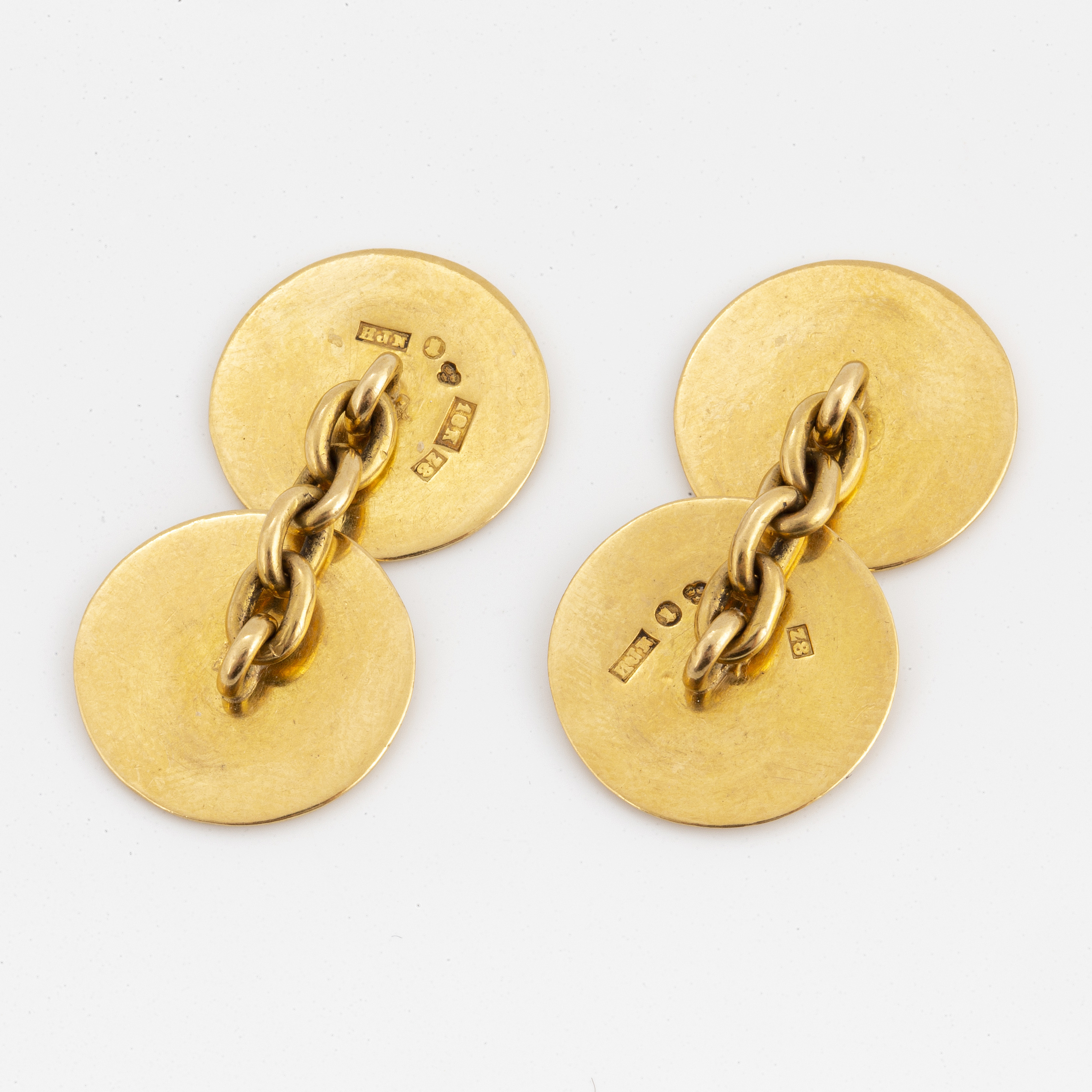 18K gold cufflinks. - Bukowskis
