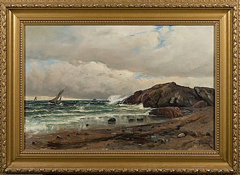 ERIK ABRAHAMSSON, oil on canvas, signed. - Bukowskis