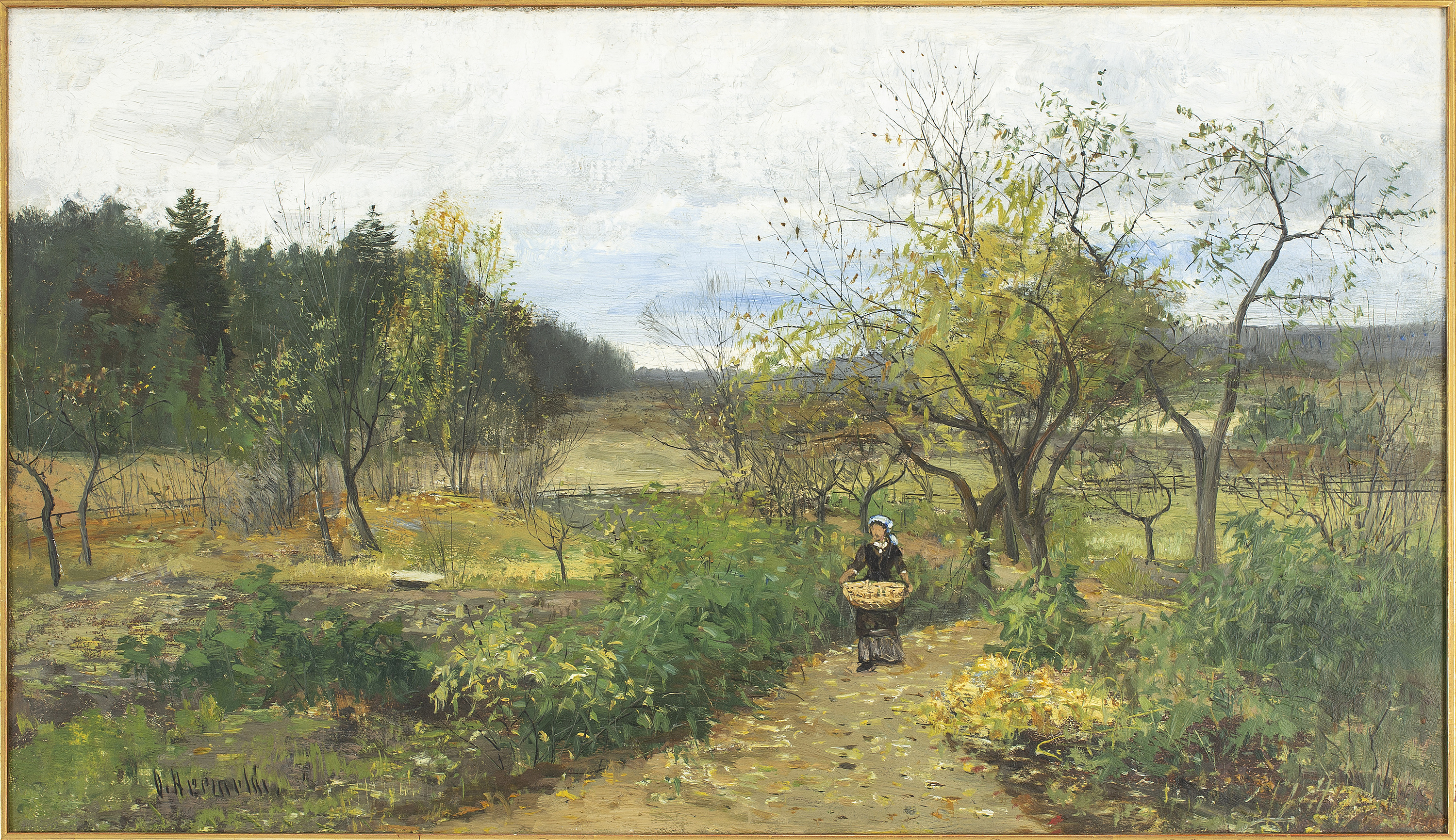 OLOF HERMELIN, oil on canvas, signed. - Bukowskis