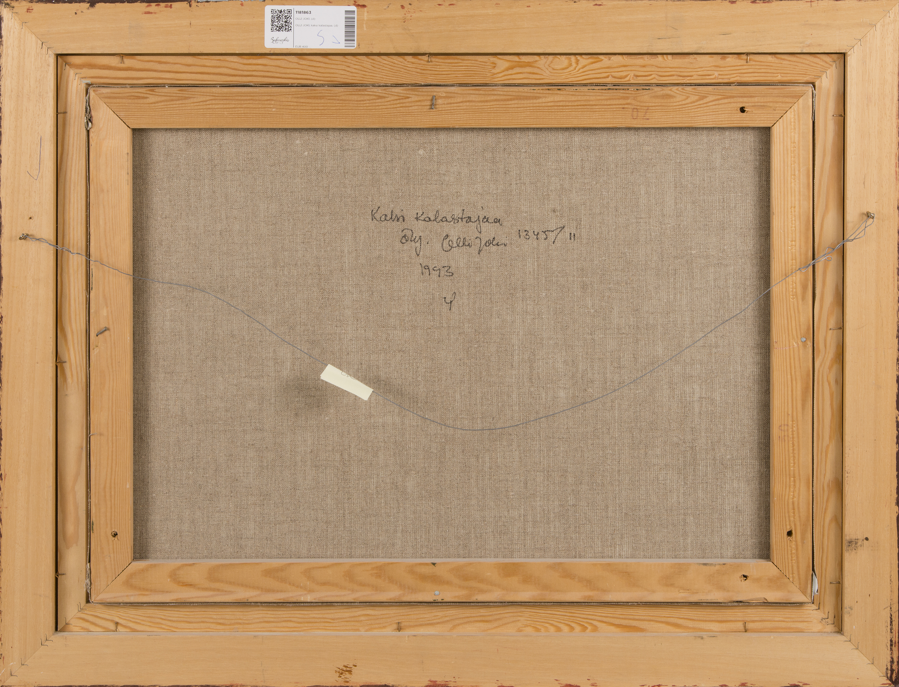 OLLI JOKI, öljy kankaalle, signeerattu ja päivätty 1993. - Bukowskis