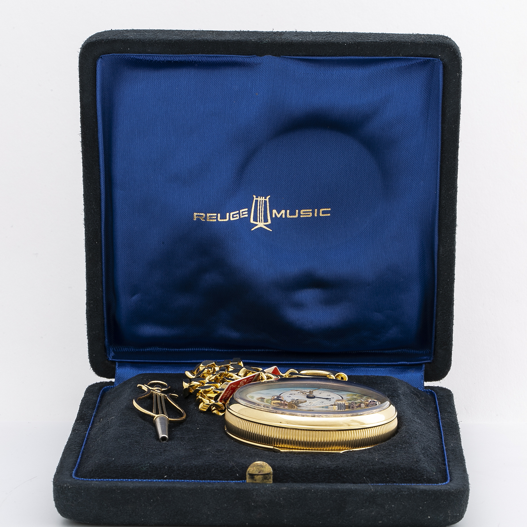 Charles Reuge "The Fountain" Automaton Pocket Watch, alarm, 57 mm ...