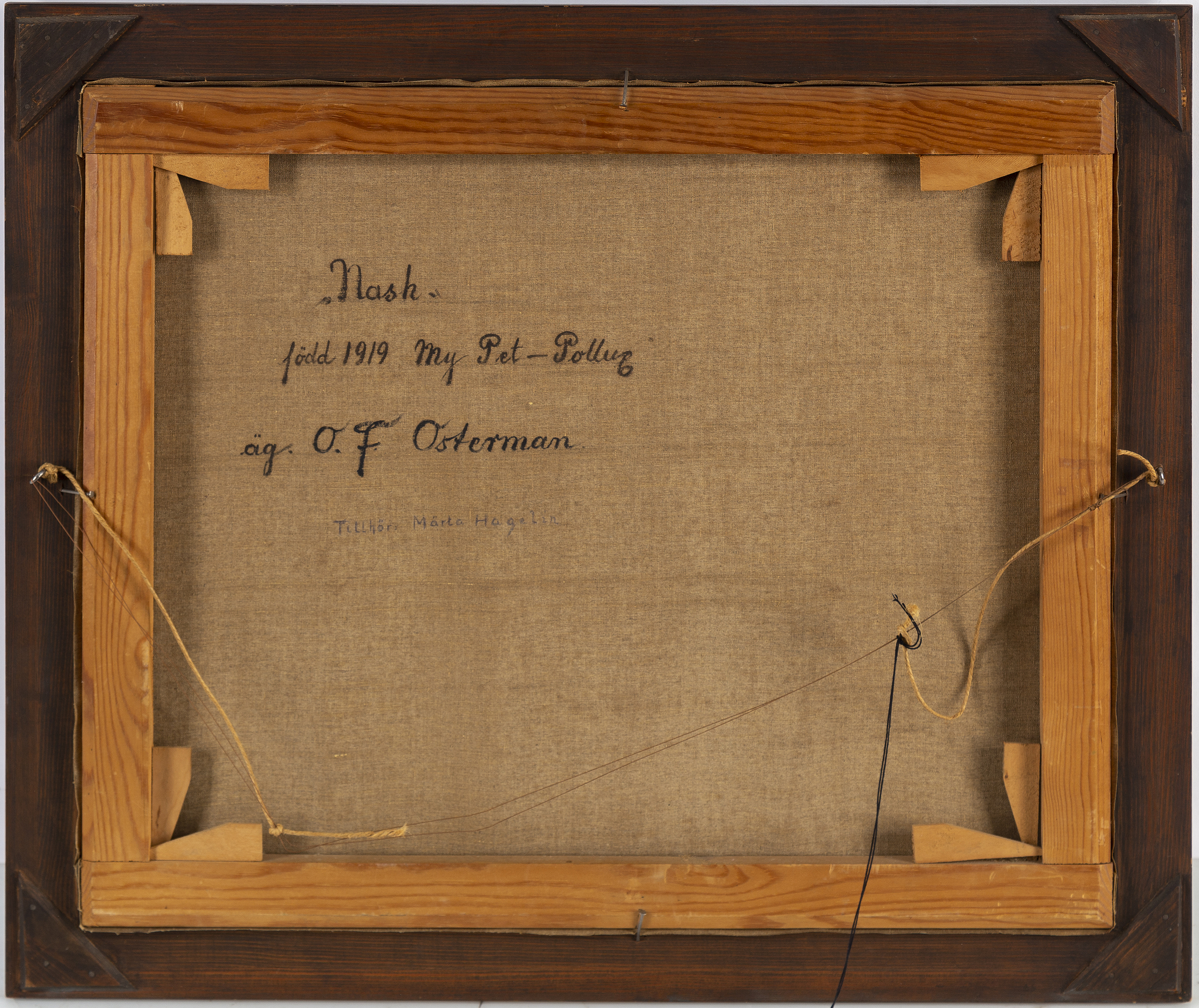 ALICE GASSNER, oil on canvas, signed and dated Stockholm 1936. - Bukowskis