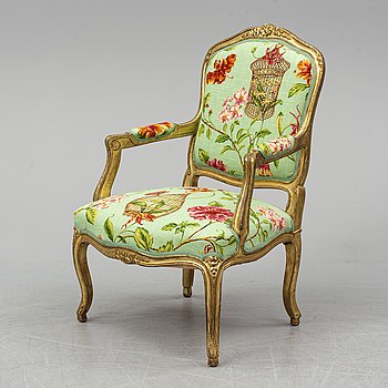 A late 20th century rococo-style armchair. - Bukowskis