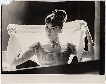 PER-OLOW ANDERSON, a photograph depicting Audrey Hepburn, signed with ...