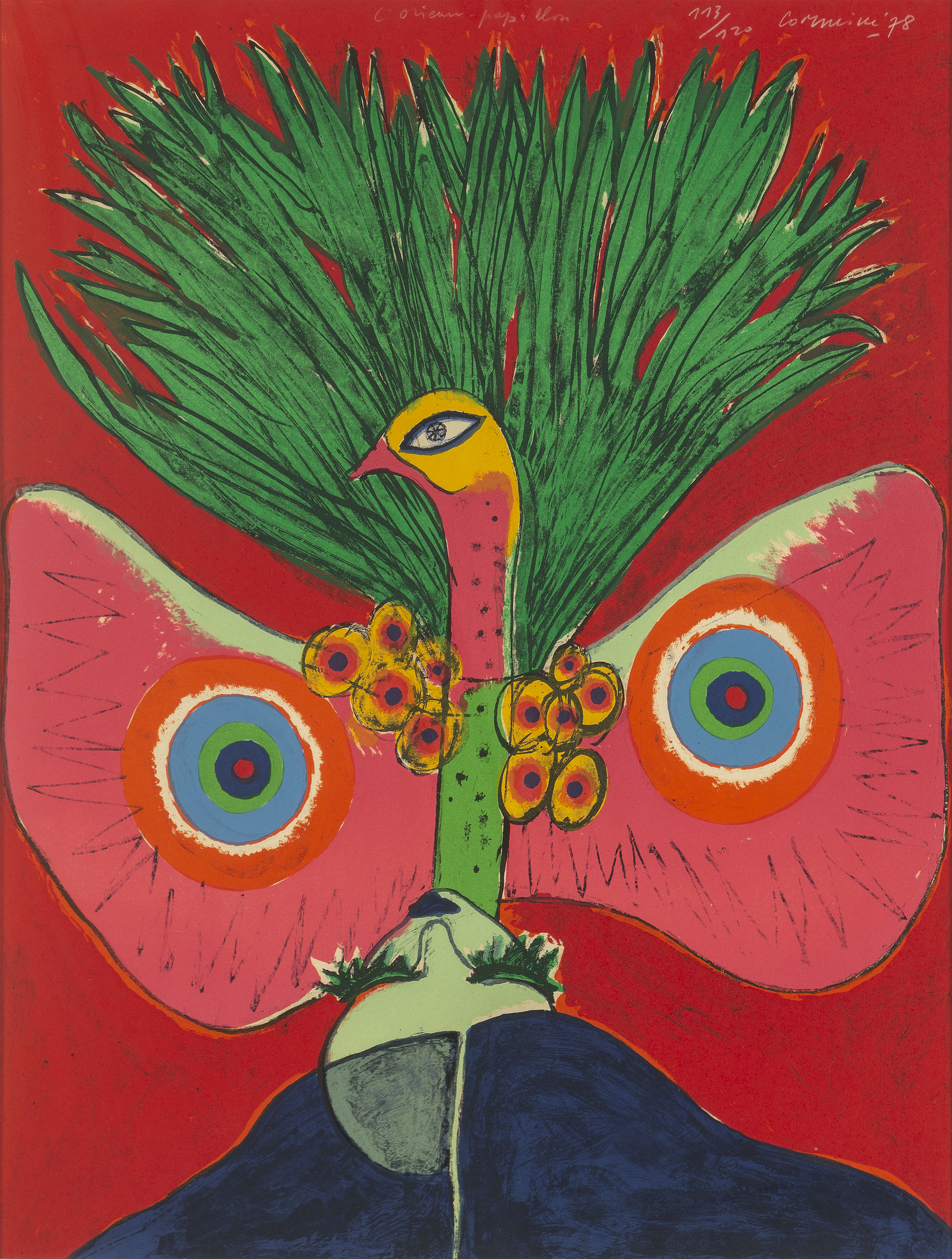 BEVERLOO CORNEILLE, lithograph in colours, 1978, signed 113/120 ...