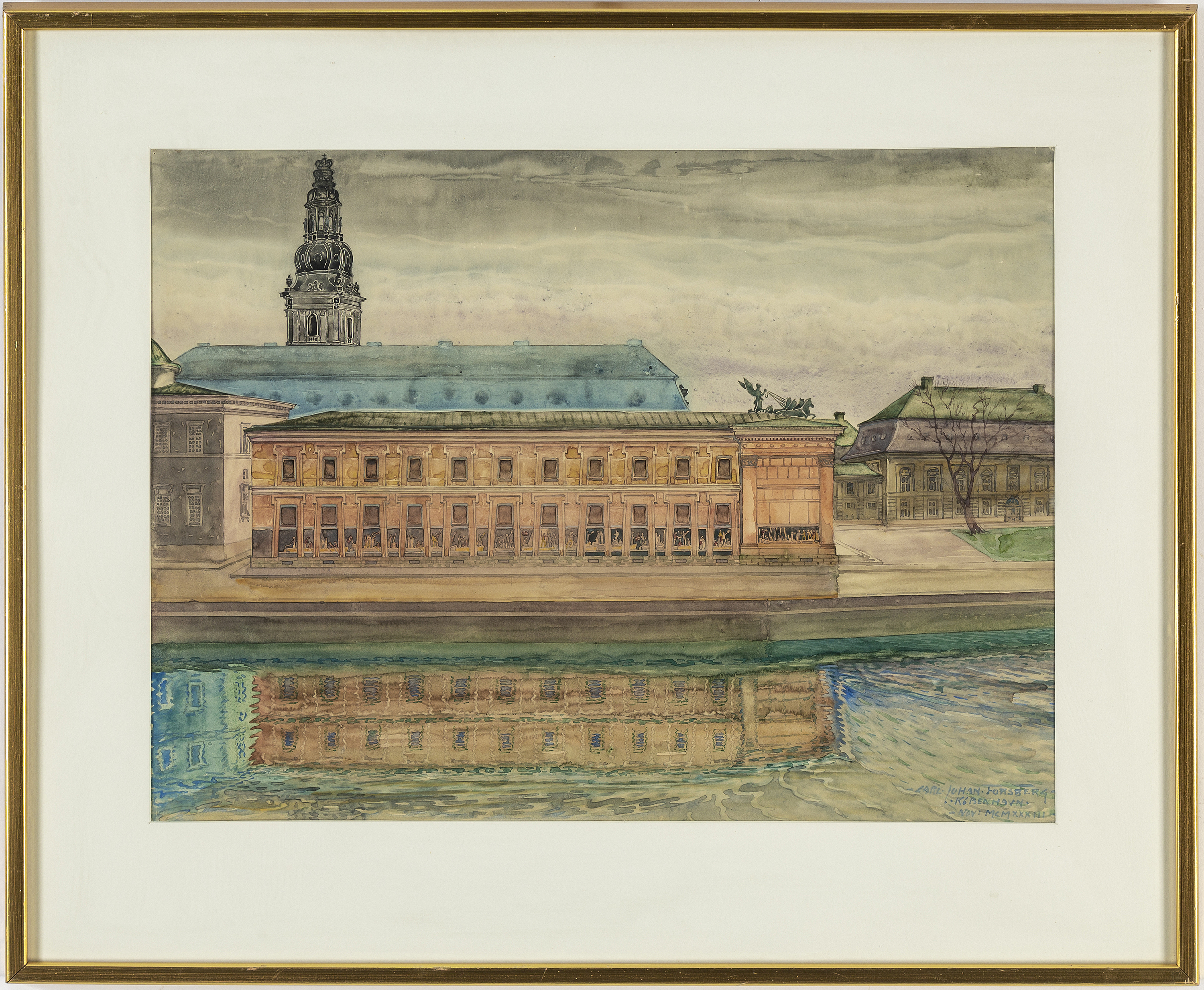 CARL JOHAN FORSBERG, watercolour, signed and dated MCM XXXIII 1933 ...