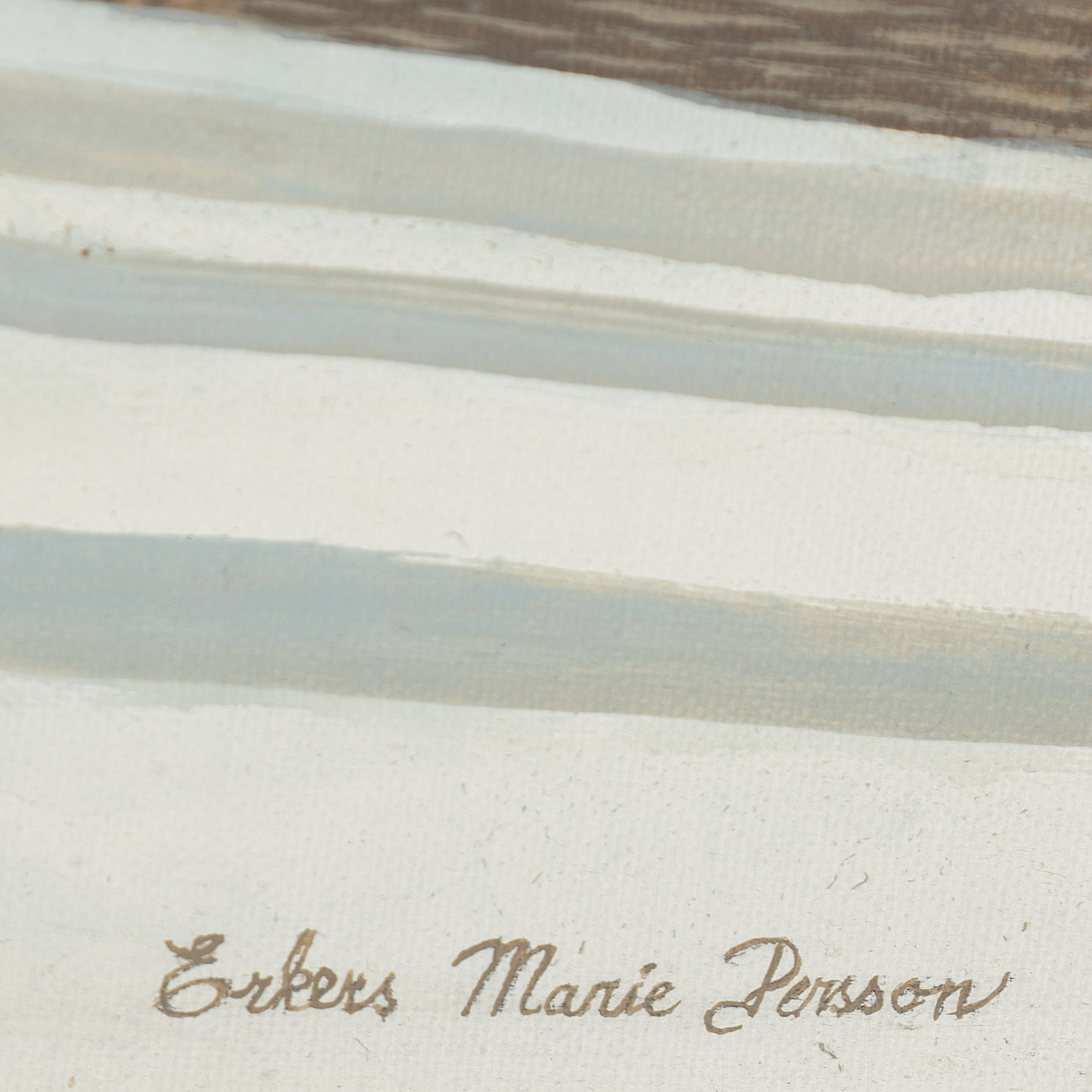 ERKERS MARIE PERSSON, oil on canvas/panel, signed. - Bukowskis
