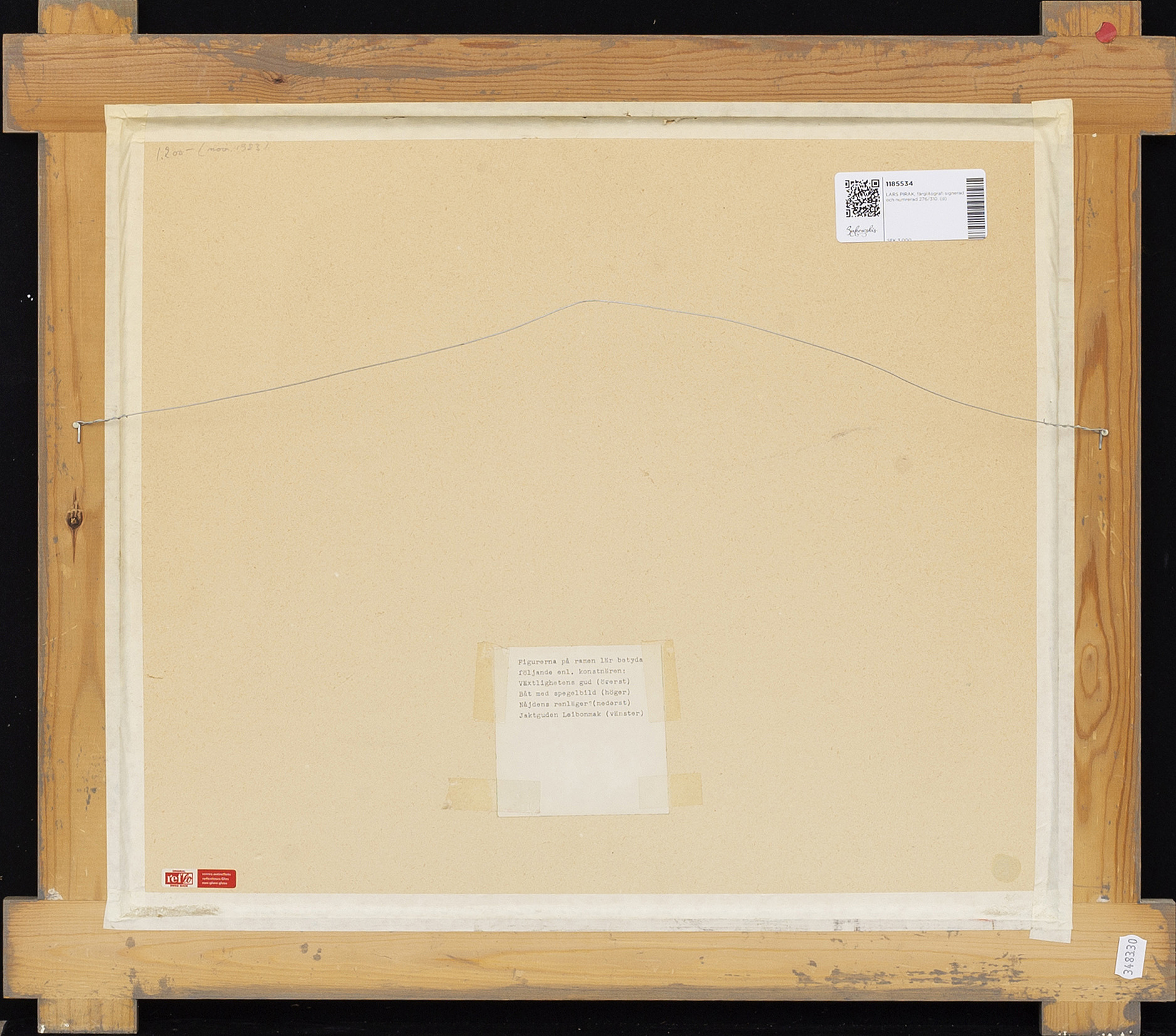 LARS PIRAK, lithograph in colours signed and numbered 276/310. - Bukowskis