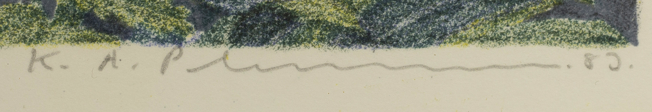 KARL AXEL PEHRSON, lithograph in colours signed dated and numbered ...