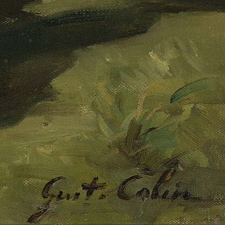 GUSTAVE COLIN, oil on canvas, signed. - Bukowskis