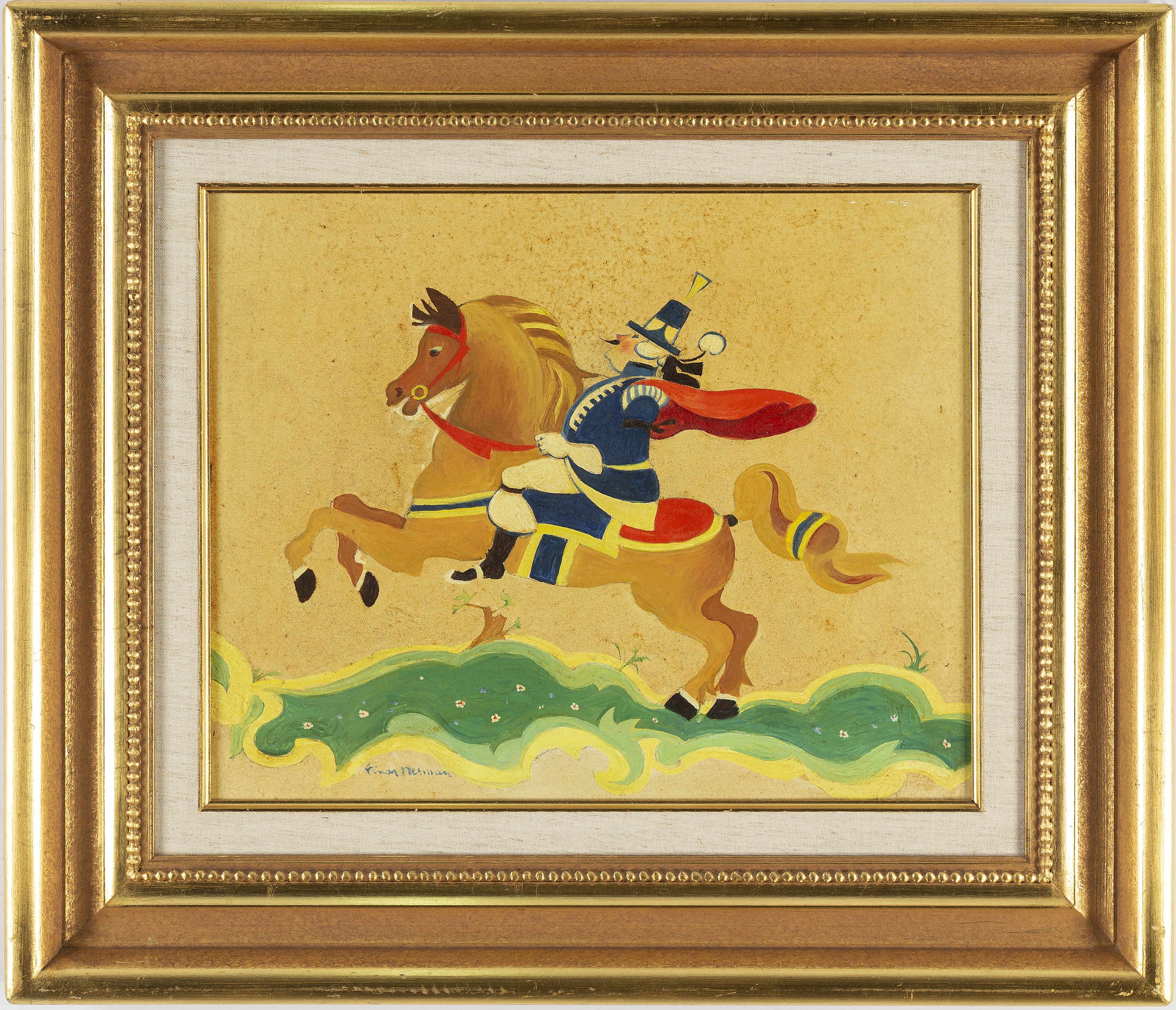 EINAR NERMAN, olja på pannå, signerad. - Bukowskis