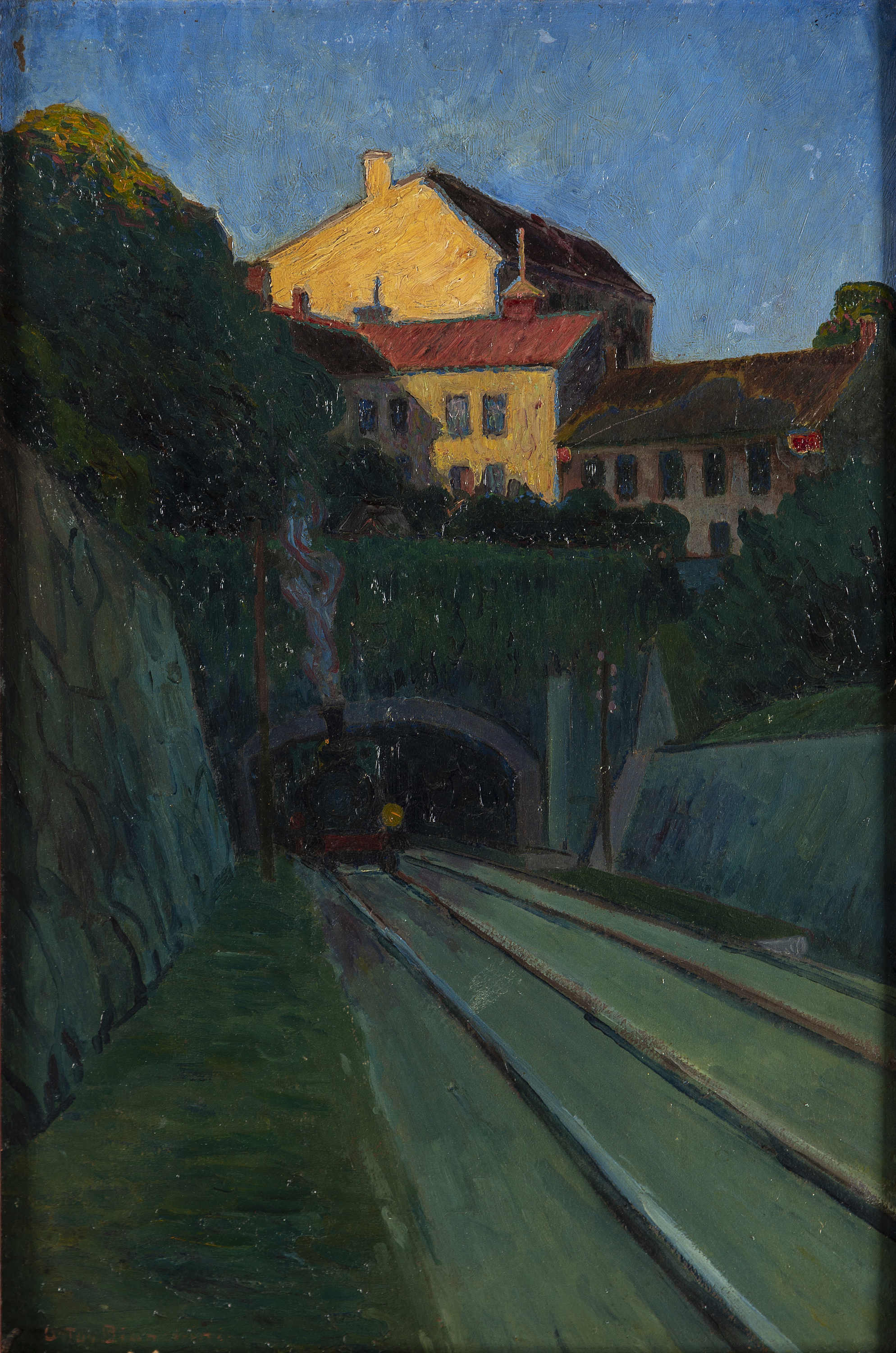 ARTHUR BIANCHINI, olja på papp-pannå, signerad. - Bukowskis