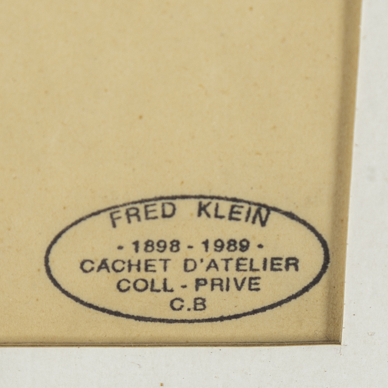 FRED KLEIN, blyertsteckning modellstudie stämplad. - Bukowskis