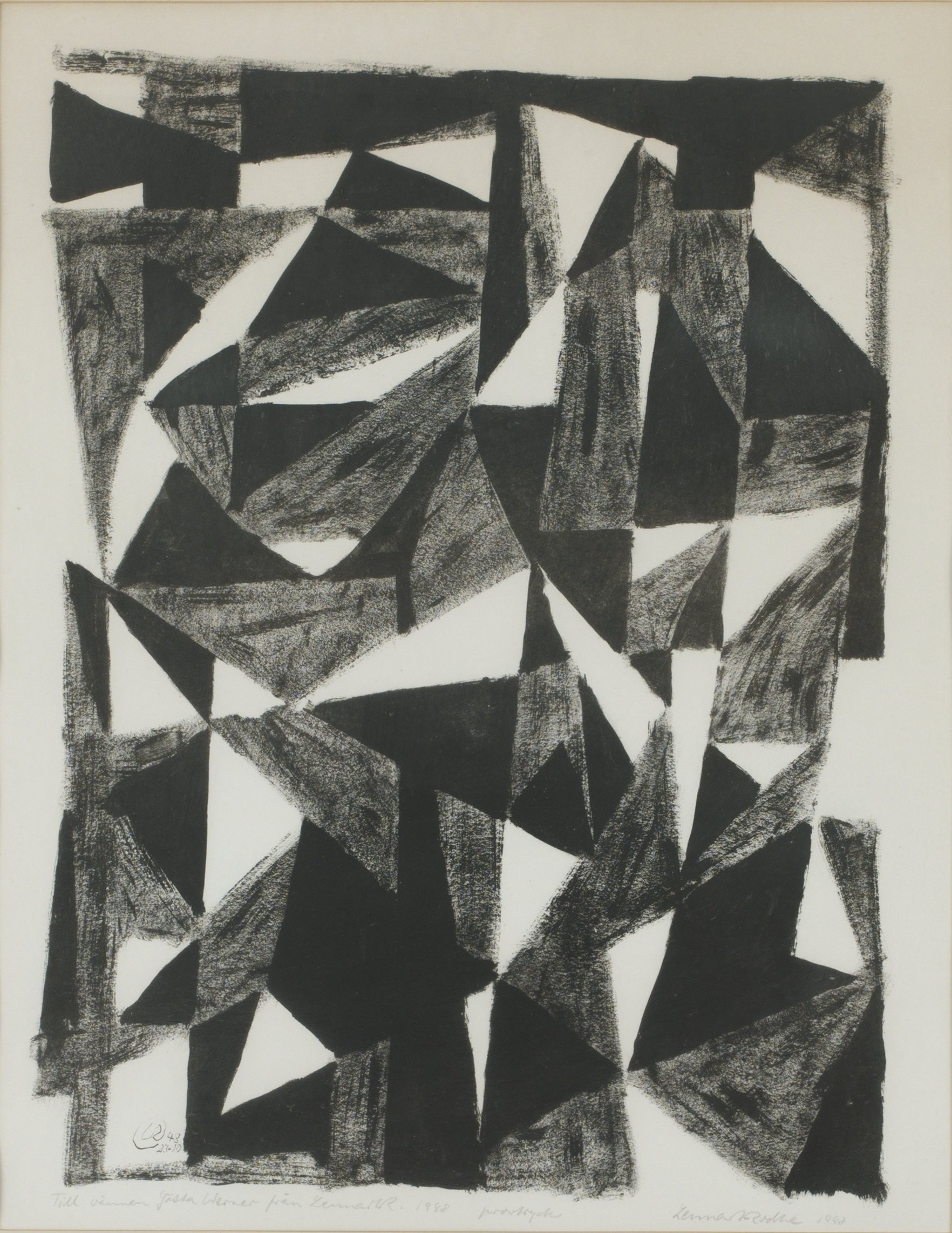 Lennart Rodhe, Geometrisk komposition. - Bukowskis