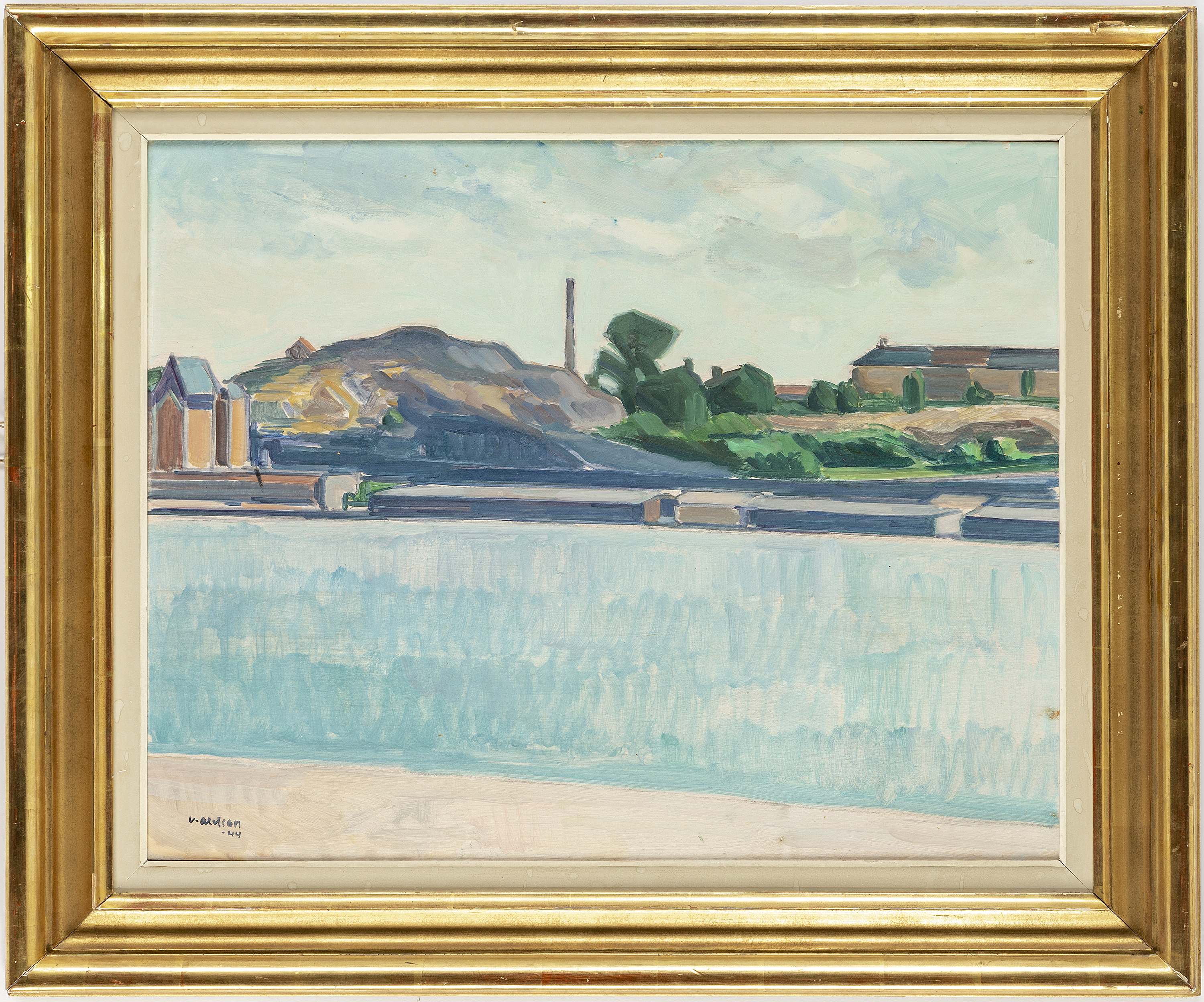 Victor Axelson, oil on panel, signed and dated -44. - Bukowskis