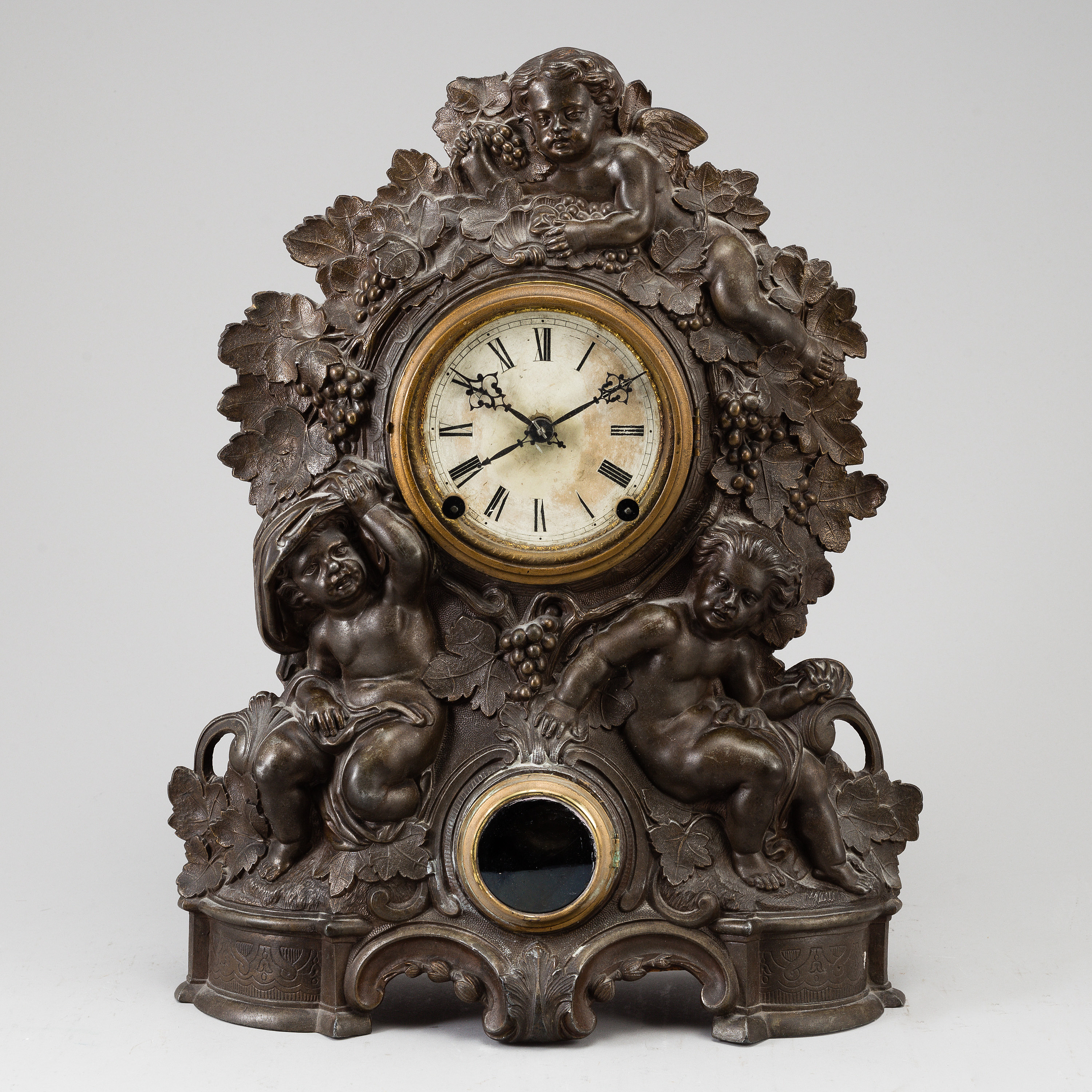 A table clock by N Muller, New York, late 19th century. - Bukowskis