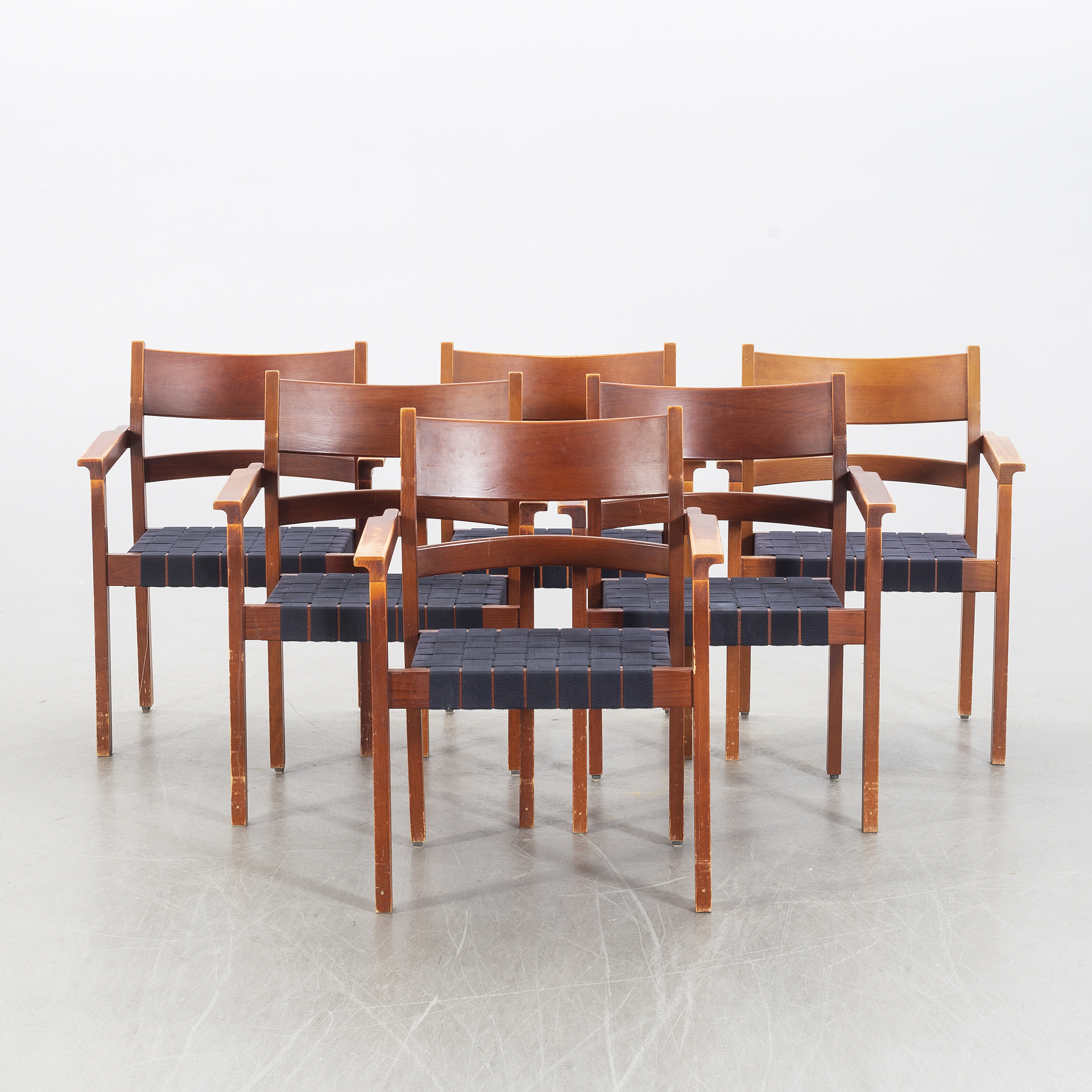 HANS J WEGNER, stolar 6 st, 'Koldinghusstolen' GE 882, 1988 för Getama ...