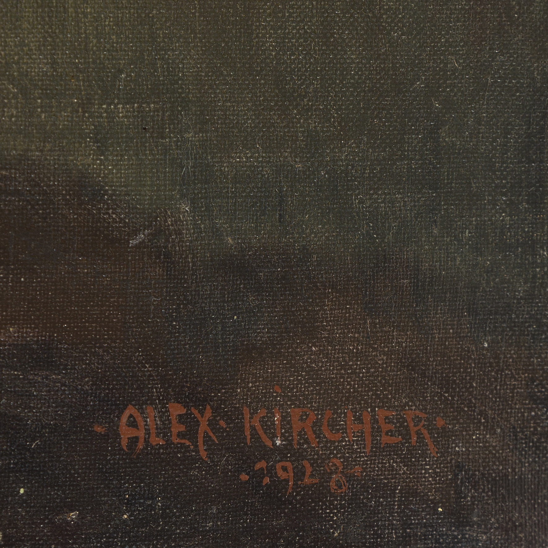 ALEXANDER KIRCHER, oil on canvas, signed o dated 1928. - Bukowskis