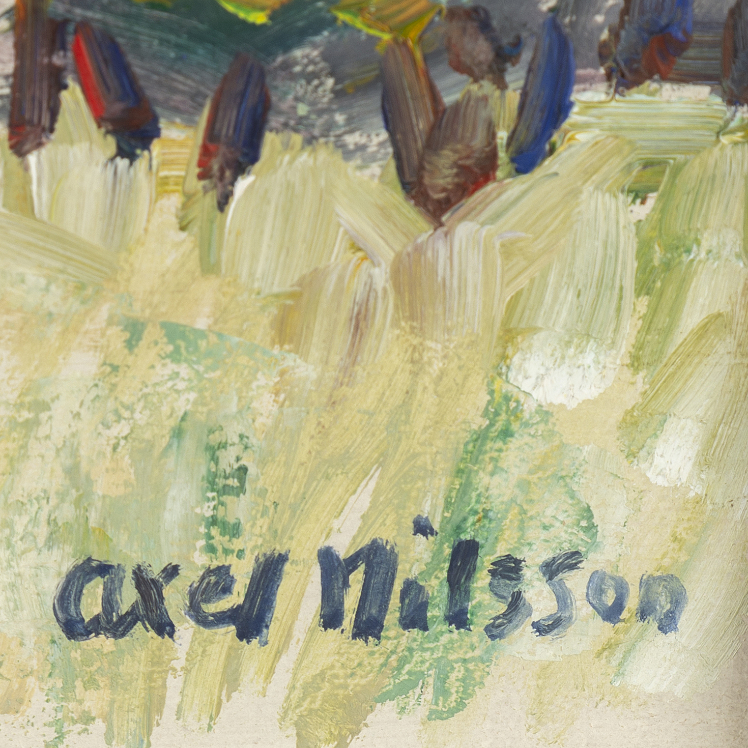 AXEL NILSSON, oil on panel, signed. - Bukowskis