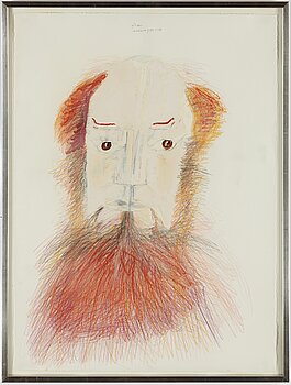 MADELEINE PYK, chalk drawing/gouache, signed and dated 1981. - Bukowskis