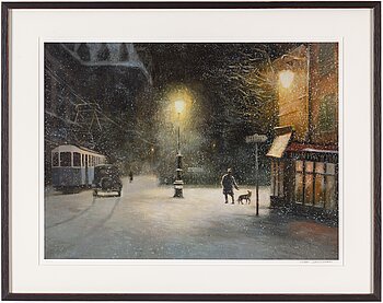 MATS ÅKERMAN, färglitografi, signerad och numrerad 75/95. - Bukowskis