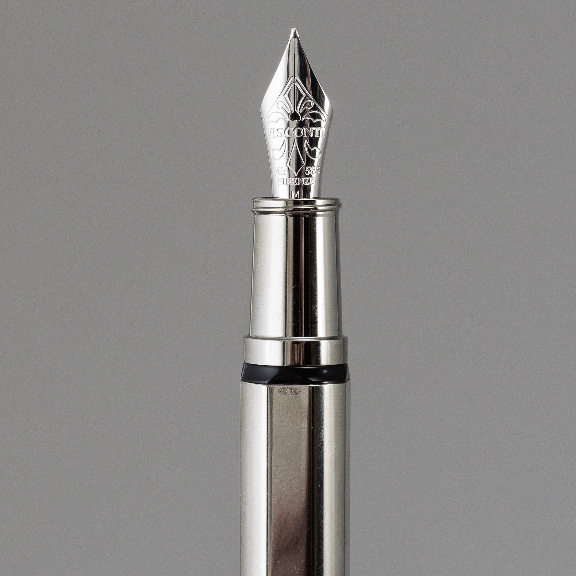 A Visconti Metropolis sterling silver fountain pen, Florence, Italy ...