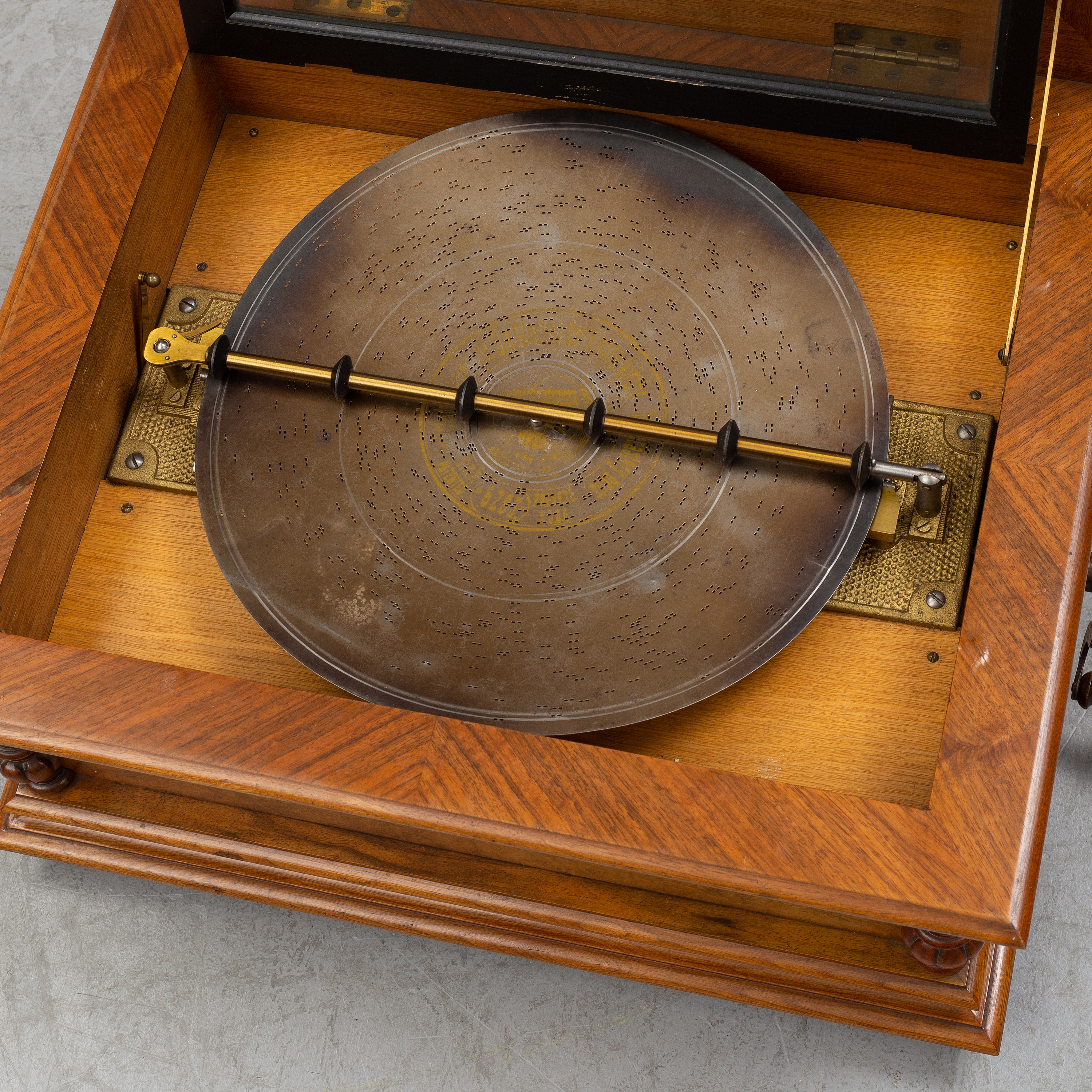 A German Symphonion music box, Jul. Heinr. Zimmermann, Leipzig, late ...