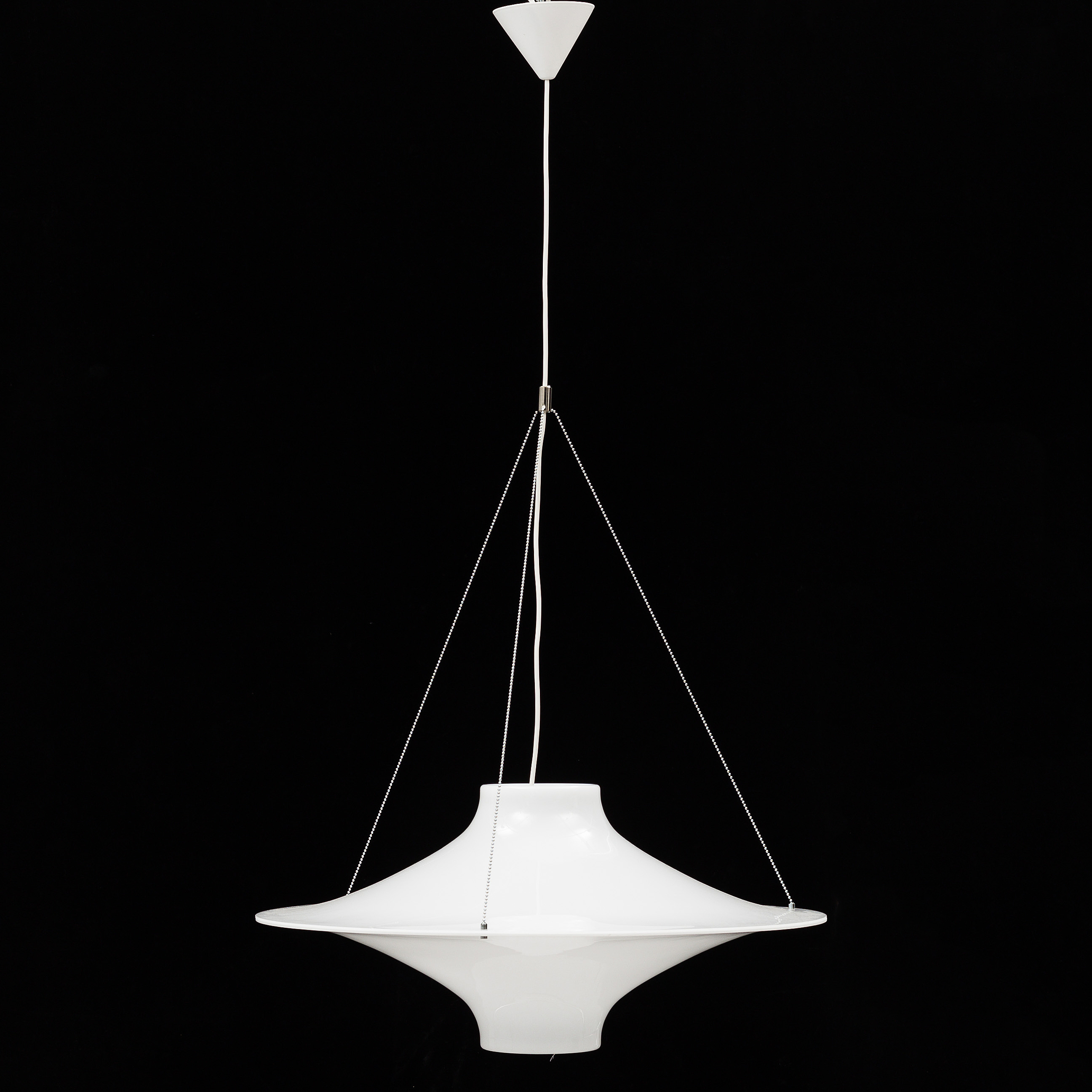 YKI NUMMI, a 'Lokki' / 'Skyflyer' ceiling lamp, designed in 1960 ...