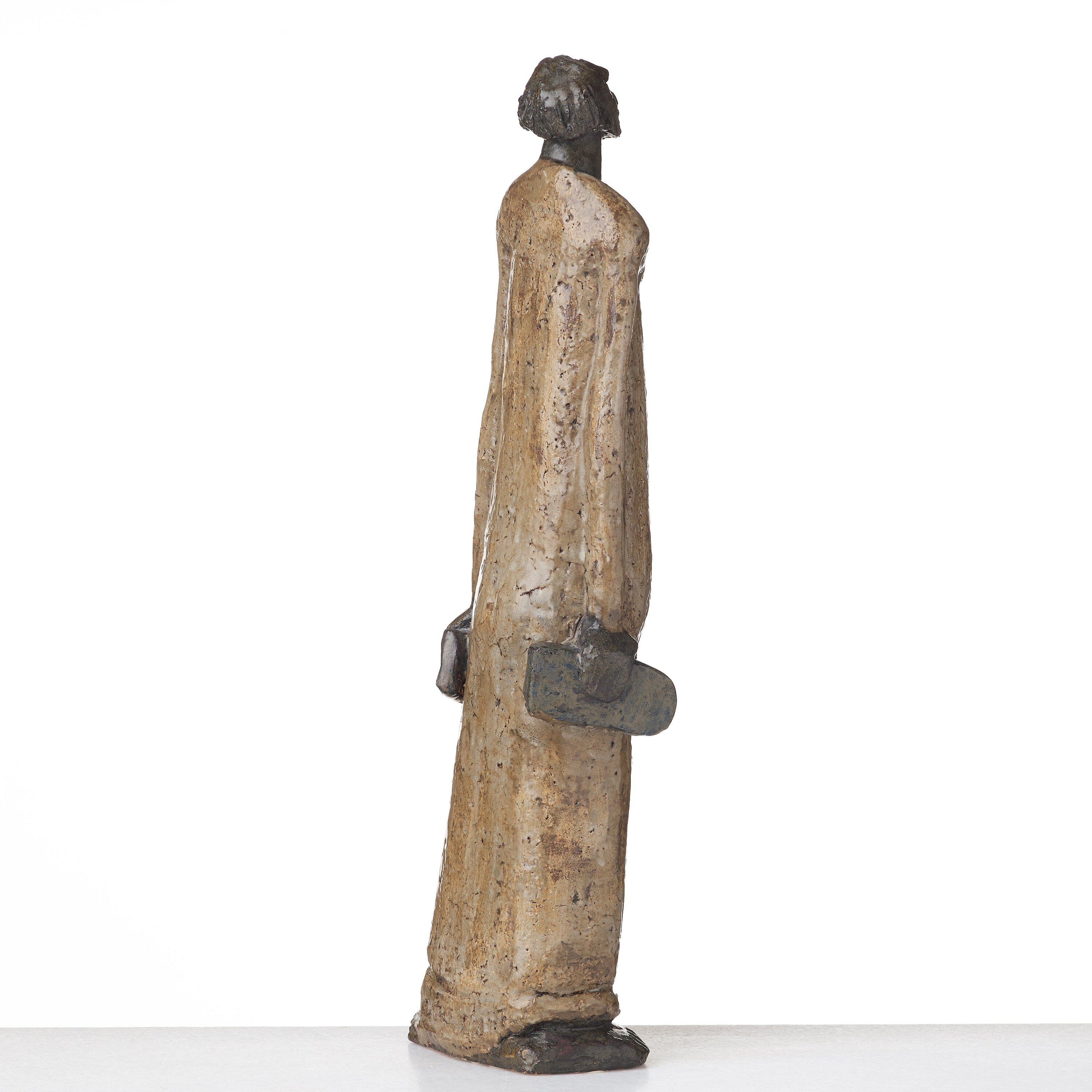 Åke Holm, a stoneware sculpture of Moses, Höganäs, Sweden 1950's ...