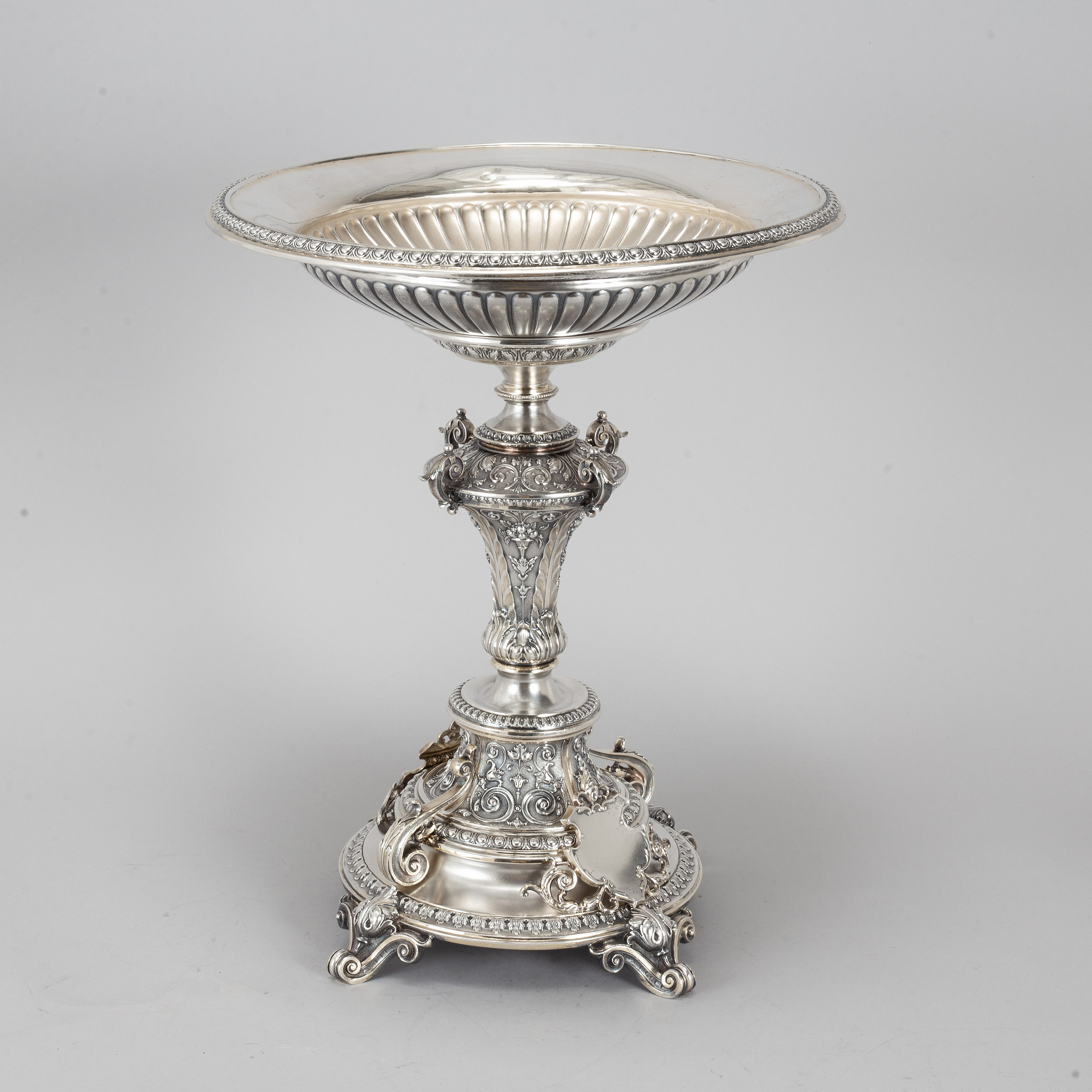 A large 800 silver bowl on foot, Hessenberg Germany, and swedish import ...