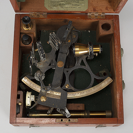 A sextant, model Husun, Henry Hughes & Son Ltd, London 1941, no 28298 ...