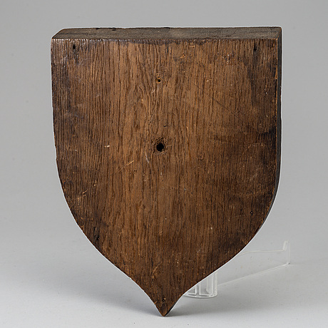 An oak shield, 18th/19th century. - Bukowskis