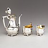 VILLE (Wilhelm) PORTHAN, A 3-piece silver coffee set, Wiborg 1919 ...
