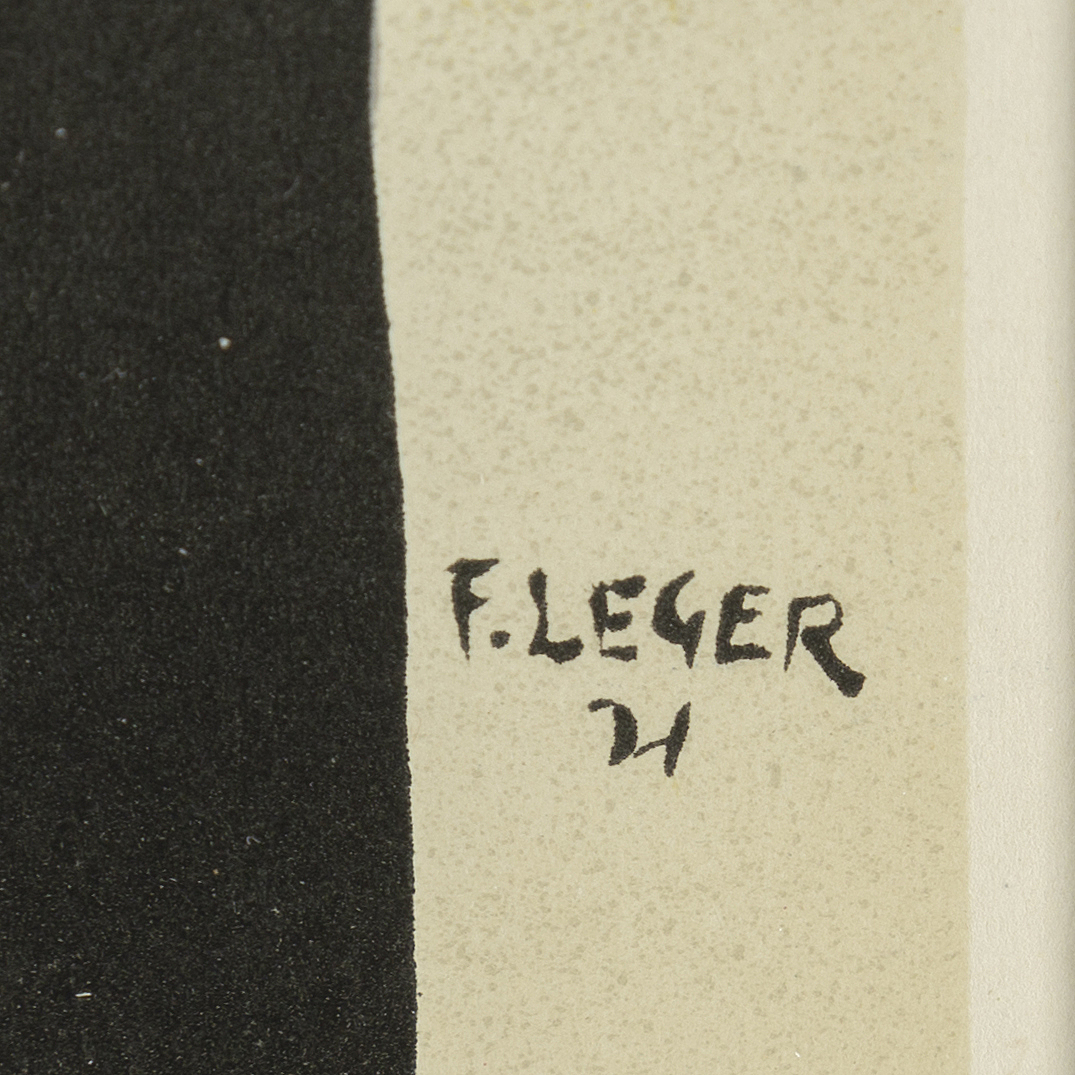 FERNAND LÉGER, after, colour lithographe, signed and dated in print ...