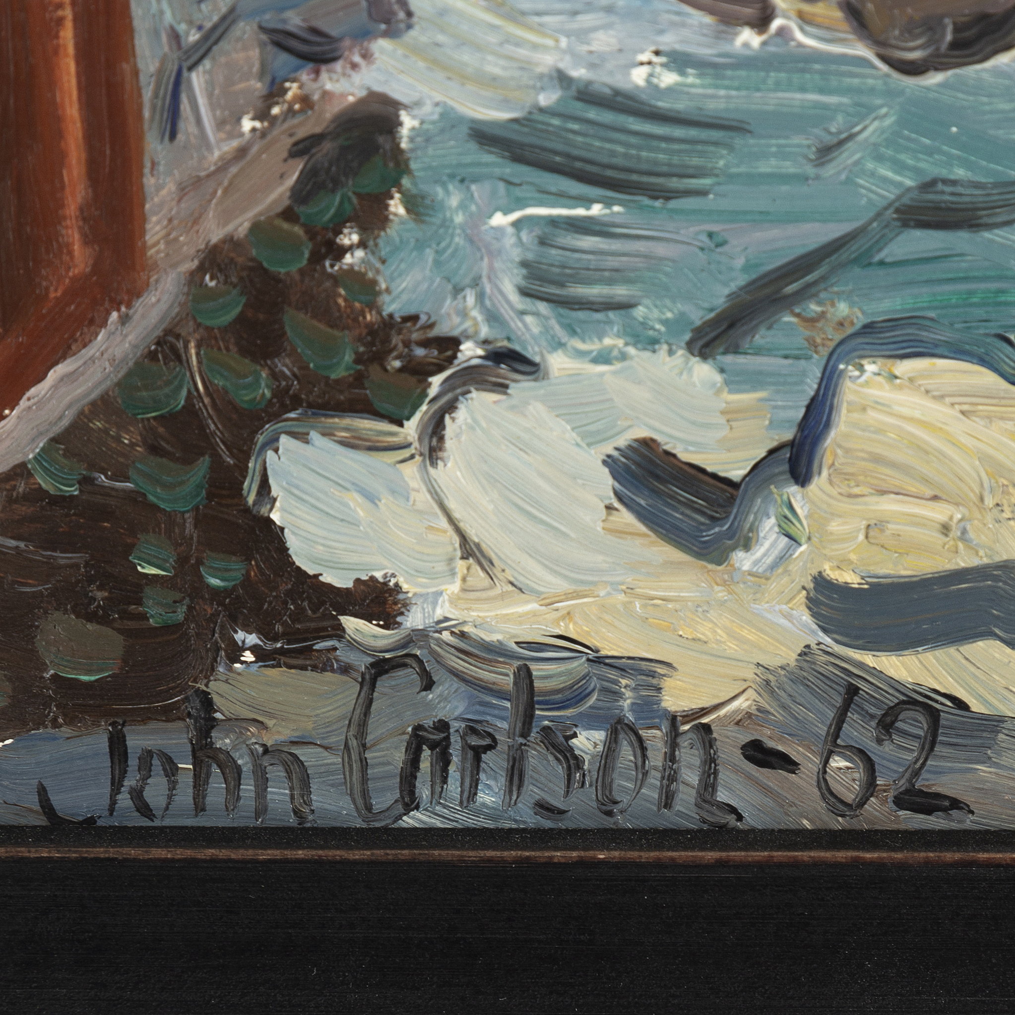 JOHN CARLSSON, oil on paper-panel, signed and dated -62. - Bukowskis