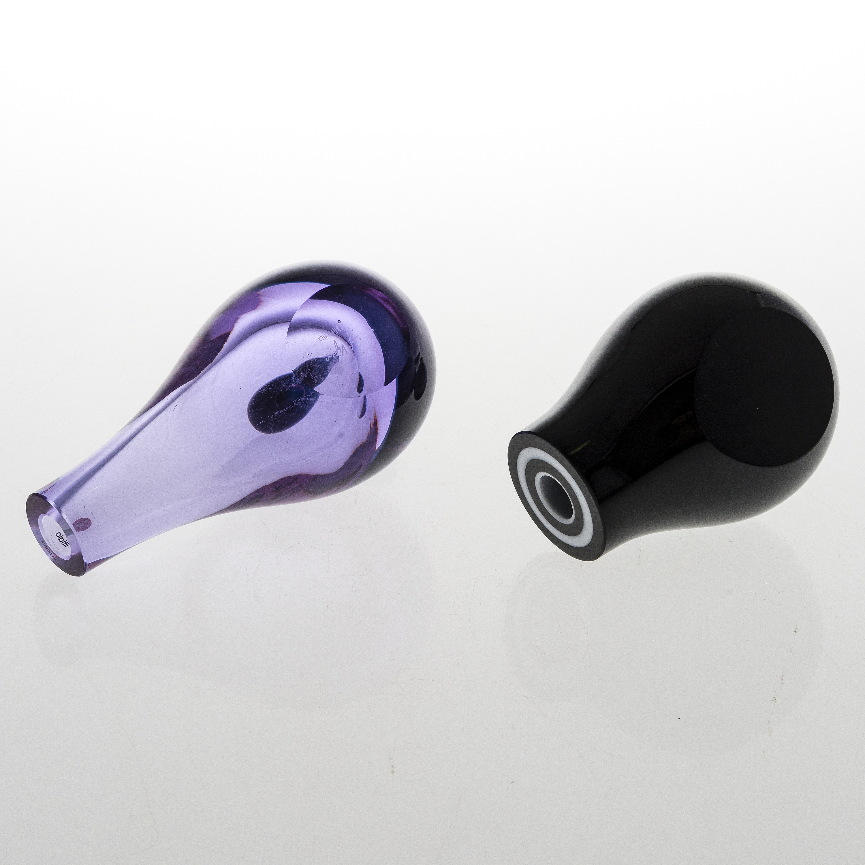 Two glass birds by Giorgio Vigna for Iittala, signed G. Vigna, Iittala ...