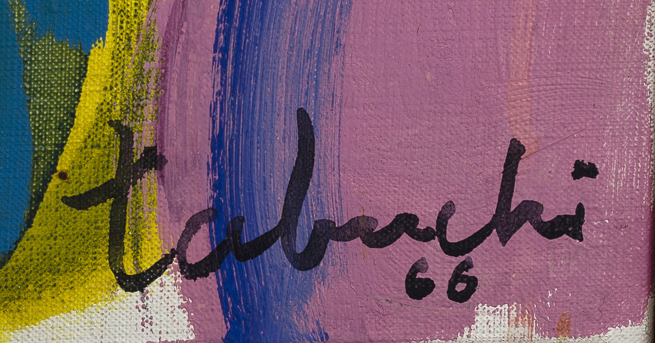 YASSE TABUCHI, oil on canvas, signed and dated Tabuchi -66. - Bukowskis