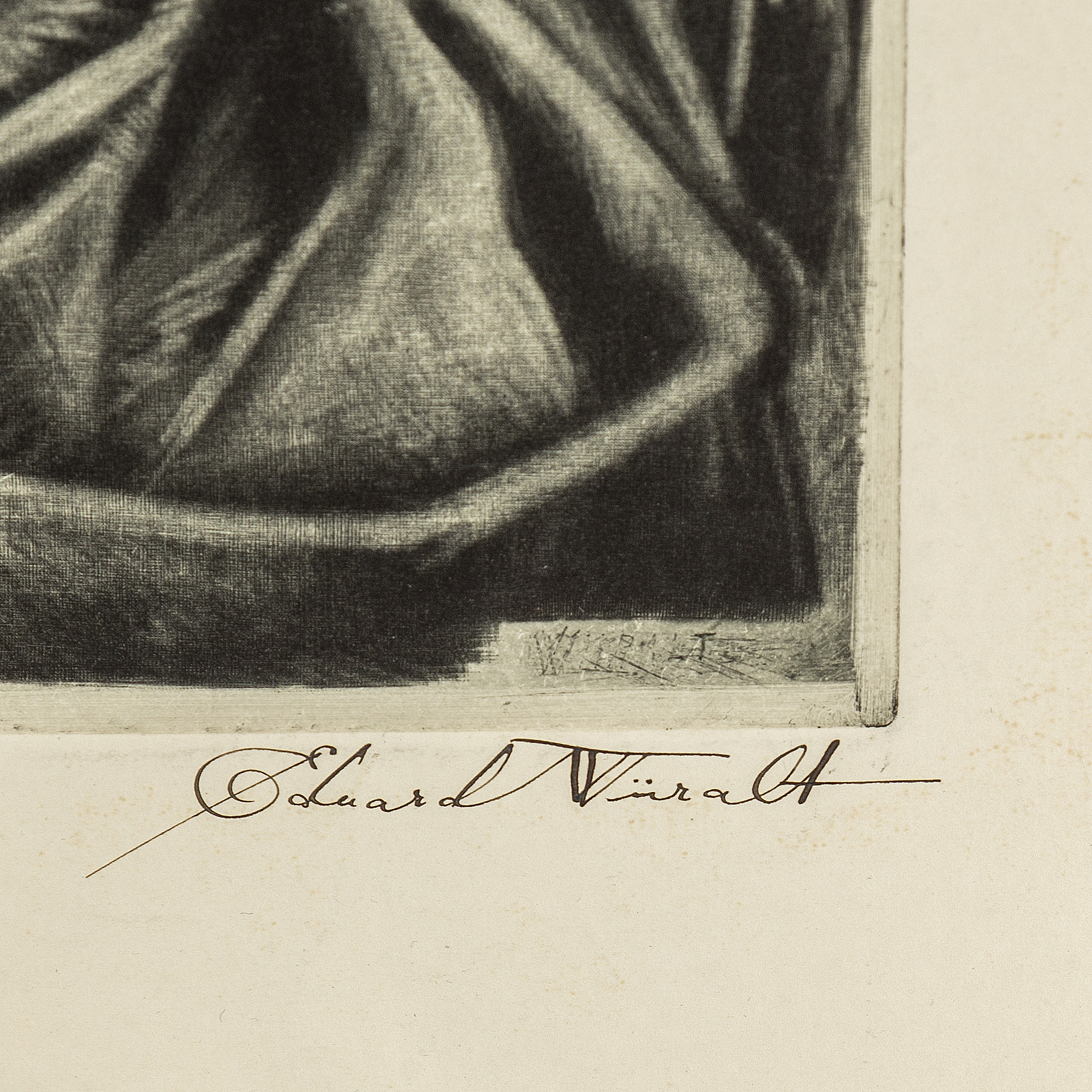 EDUARD WIIRALT, mezzotint, 1941, signerad och daterad. - Bukowskis