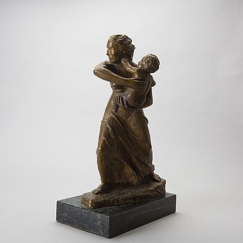 GUSTAV ADOLF HEDBLOM, Skulptur, patinerad brons, Signerad. - Bukowskis