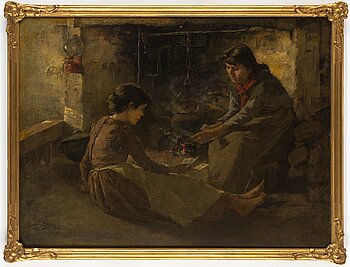 ANNA NORDGREN, olja på duk, signerad och daterad 1892. - Bukowskis