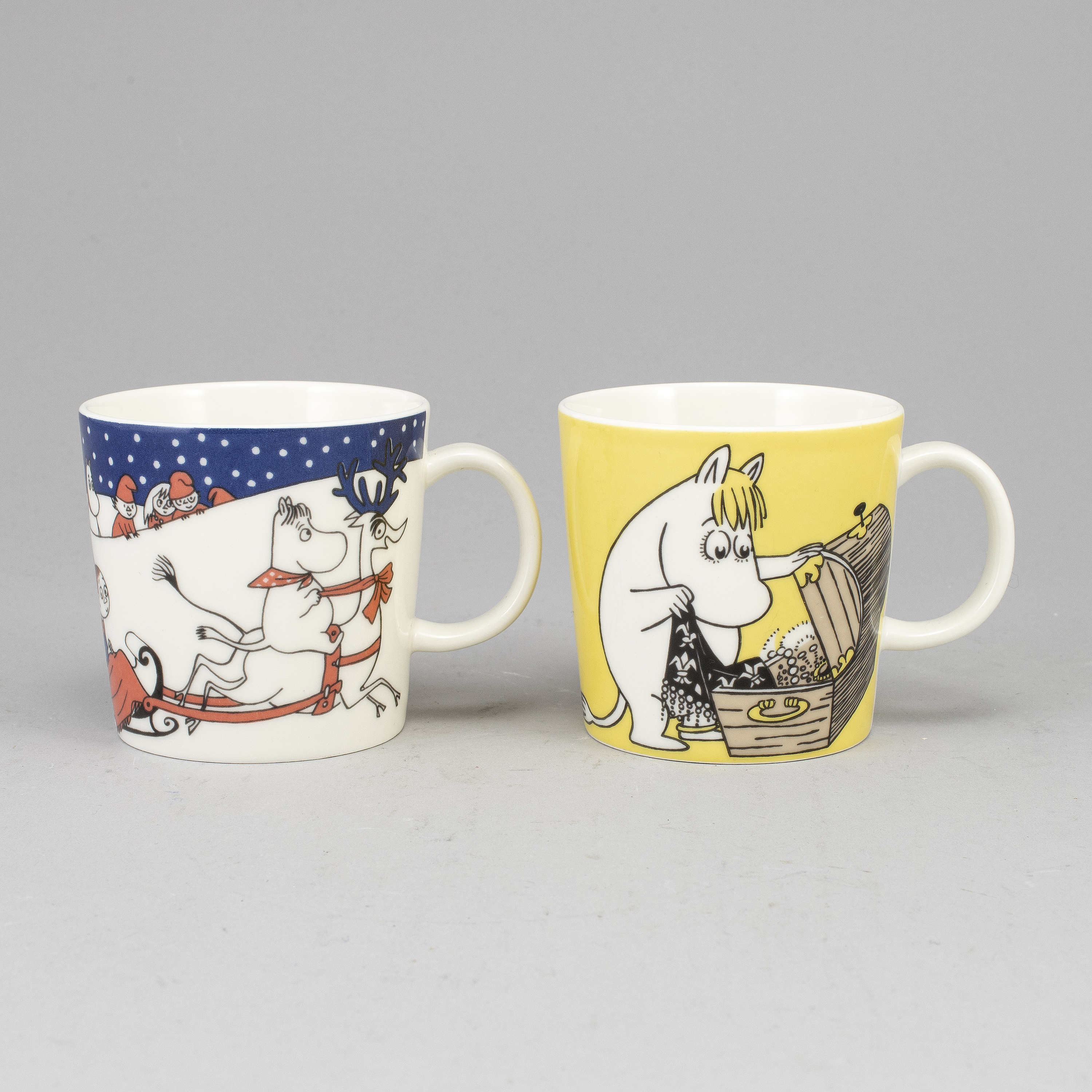 MUMINMUGGAR, 2 st, porslin, Moomin Characters, Arabia, Finland. - Bukowskis