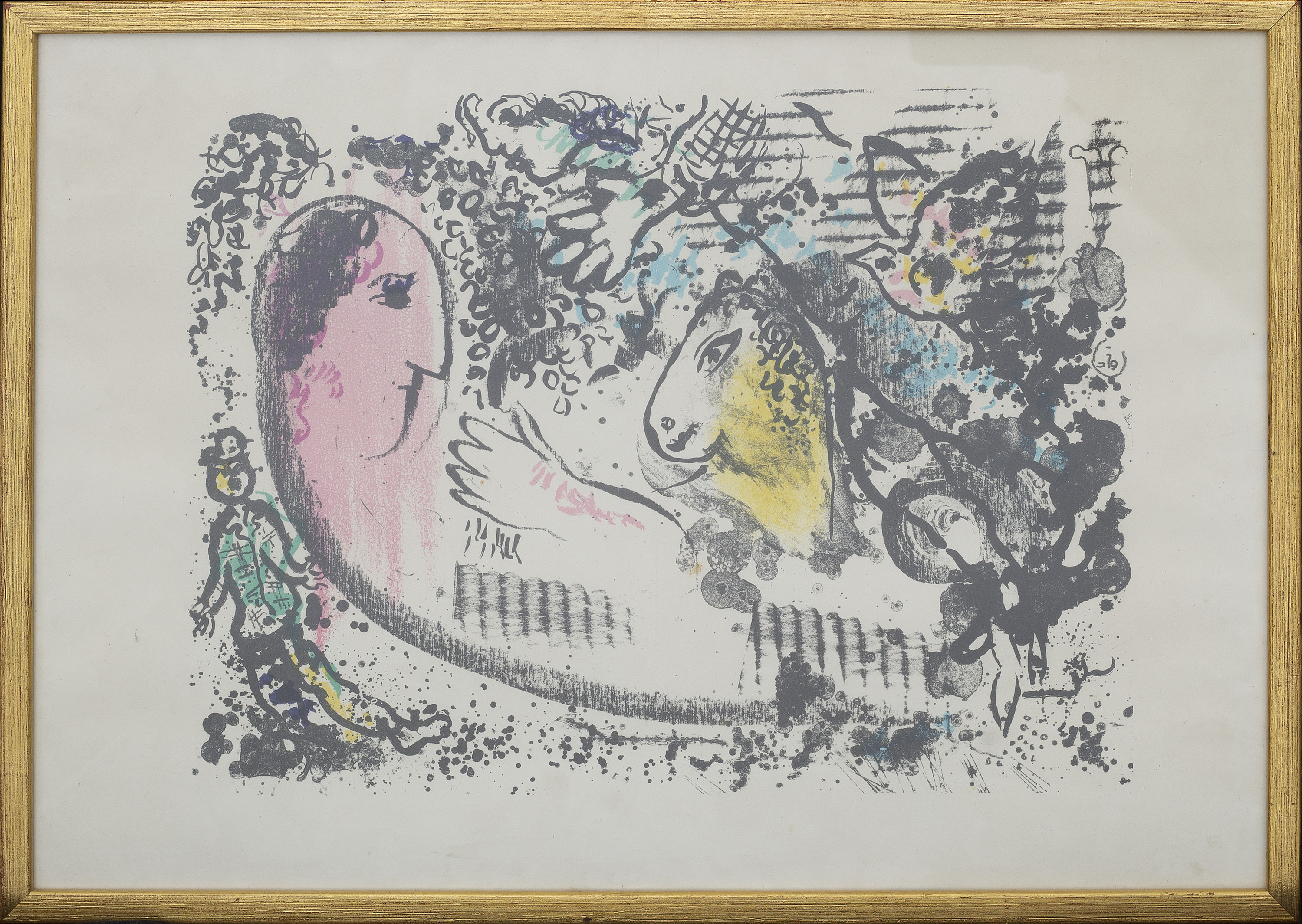 Marc Chagall After Lithograph In Colours From Derriere Le Miroir No