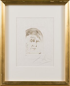 SALVADOR DALÍ, etching 1968, signed, numbered 21/75. - Bukowskis