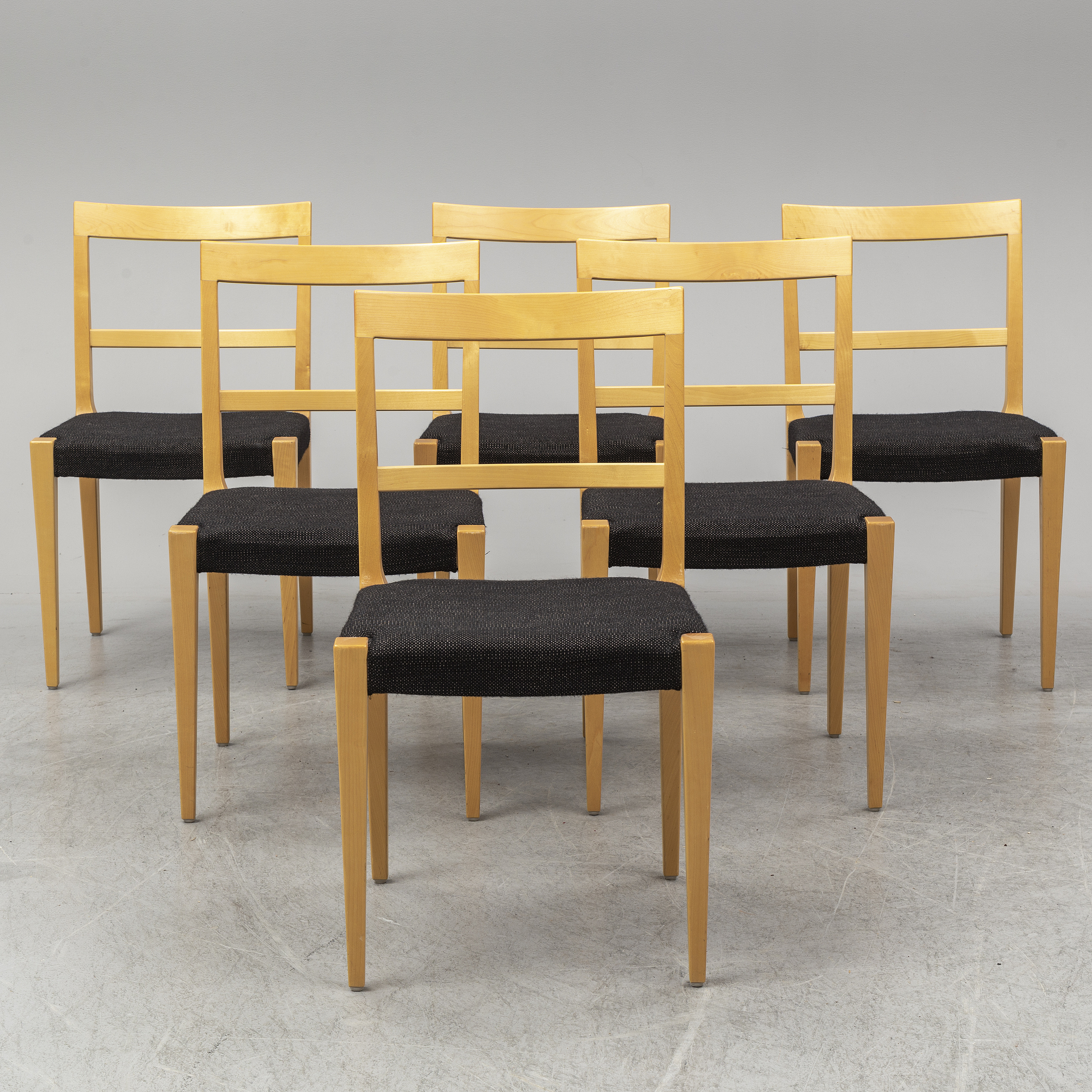 BRUNO MATHSSON, stolar, 6 st, "Mimat", Bruno Mathsson International ...