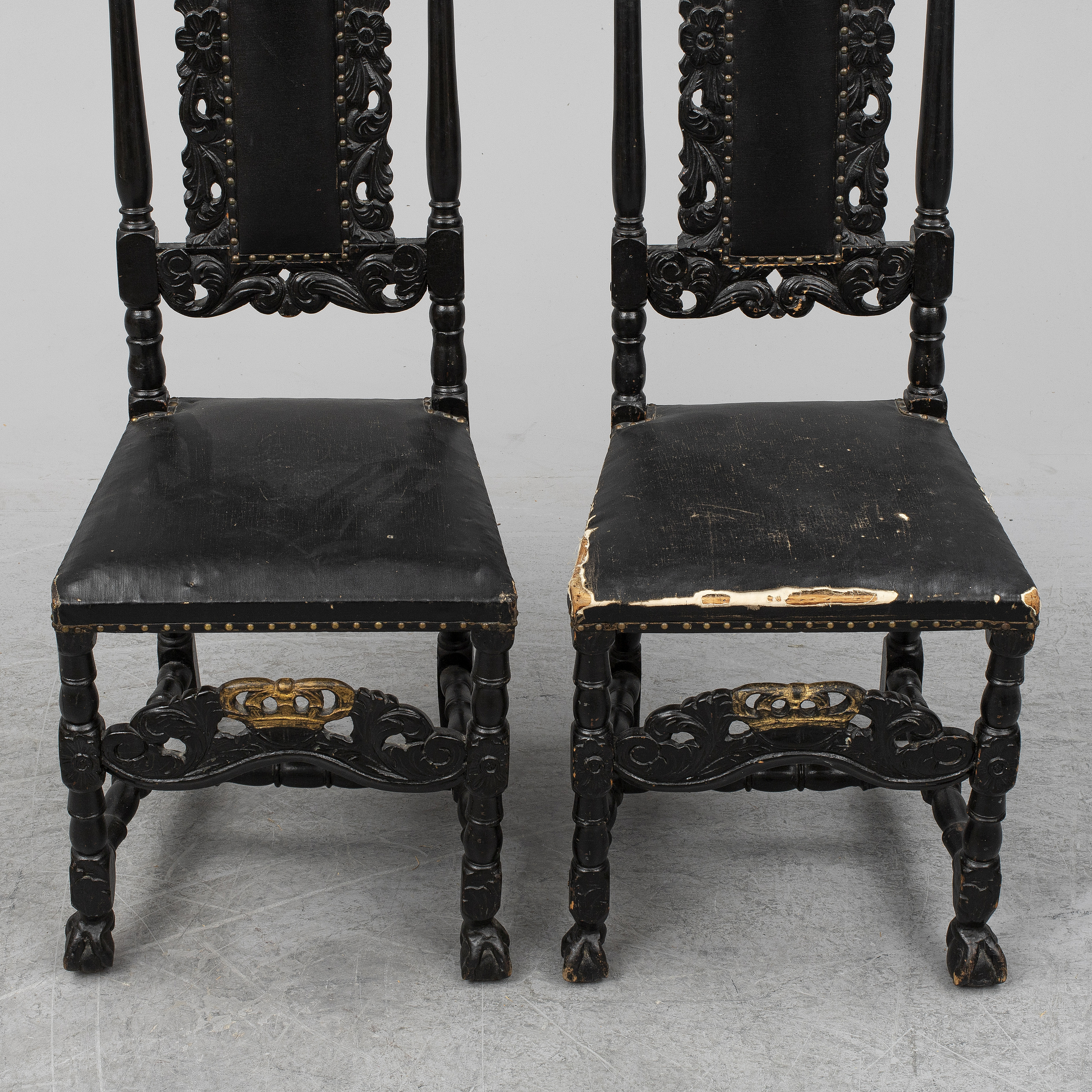 STOLAR, ett par, Barock, 1700-talets första hälft. - Bukowskis